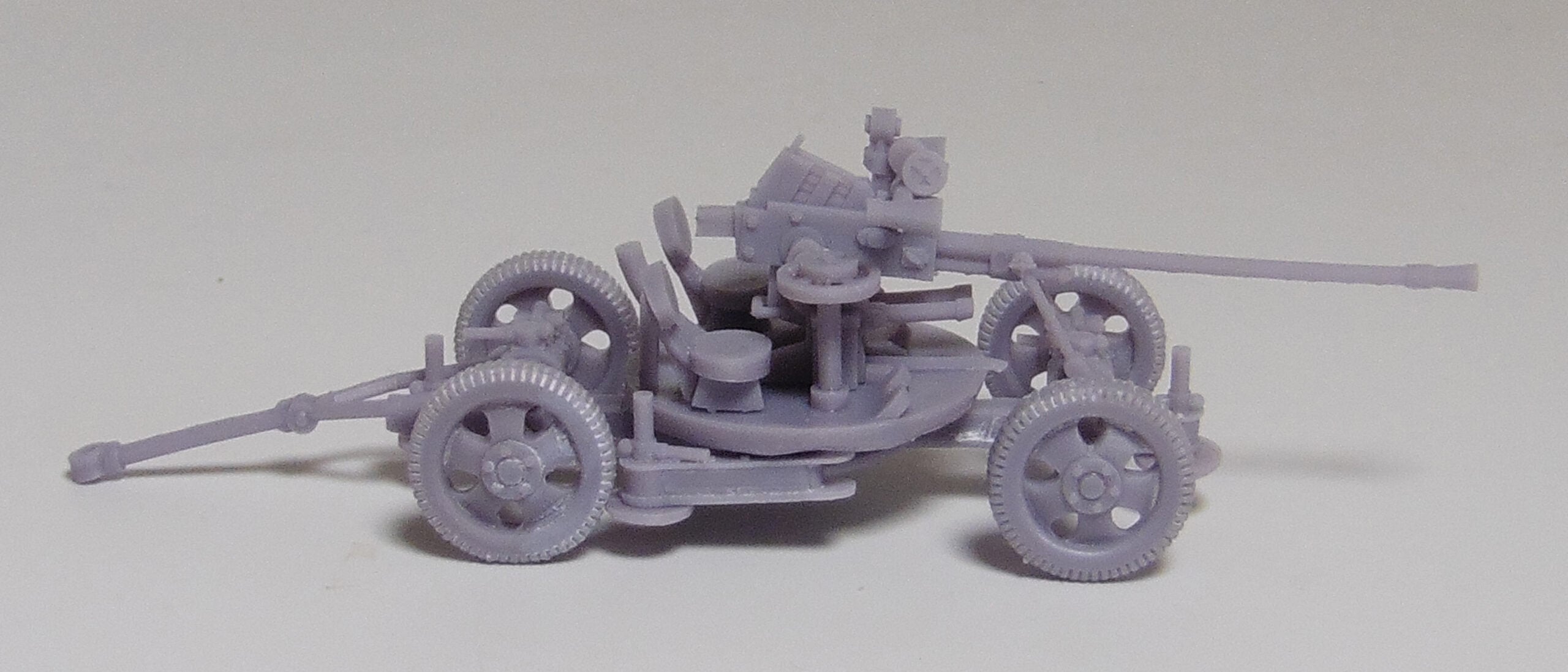 WWII Russian 37mm AA gun Towed Wheeled Carriage 1-56 scale by ...