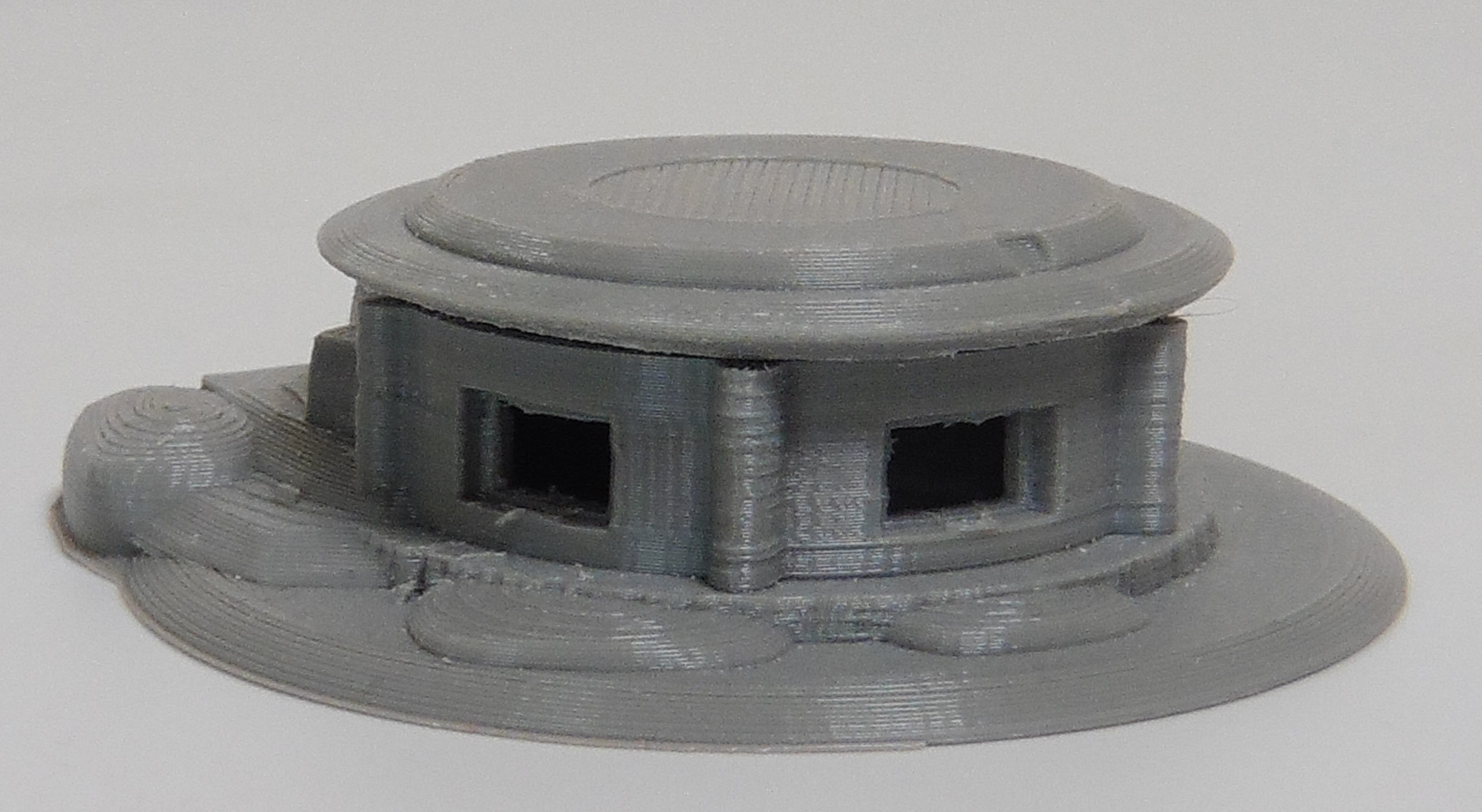 Concrete Pill Box low profile by Gardenshedprinting.com - MiniHoarder