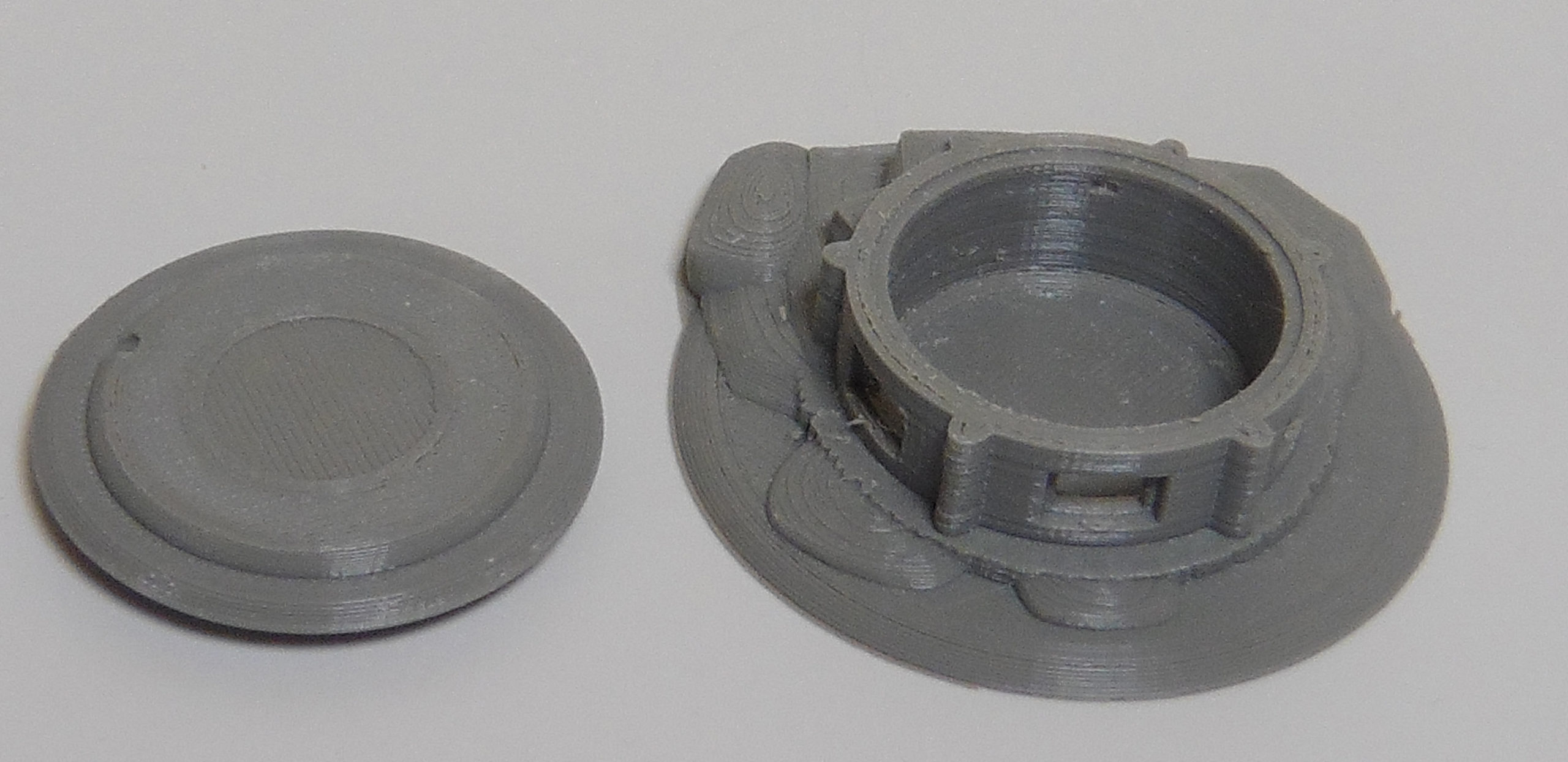 Concrete Pill Box low profile by Gardenshedprinting.com - MiniHoarder