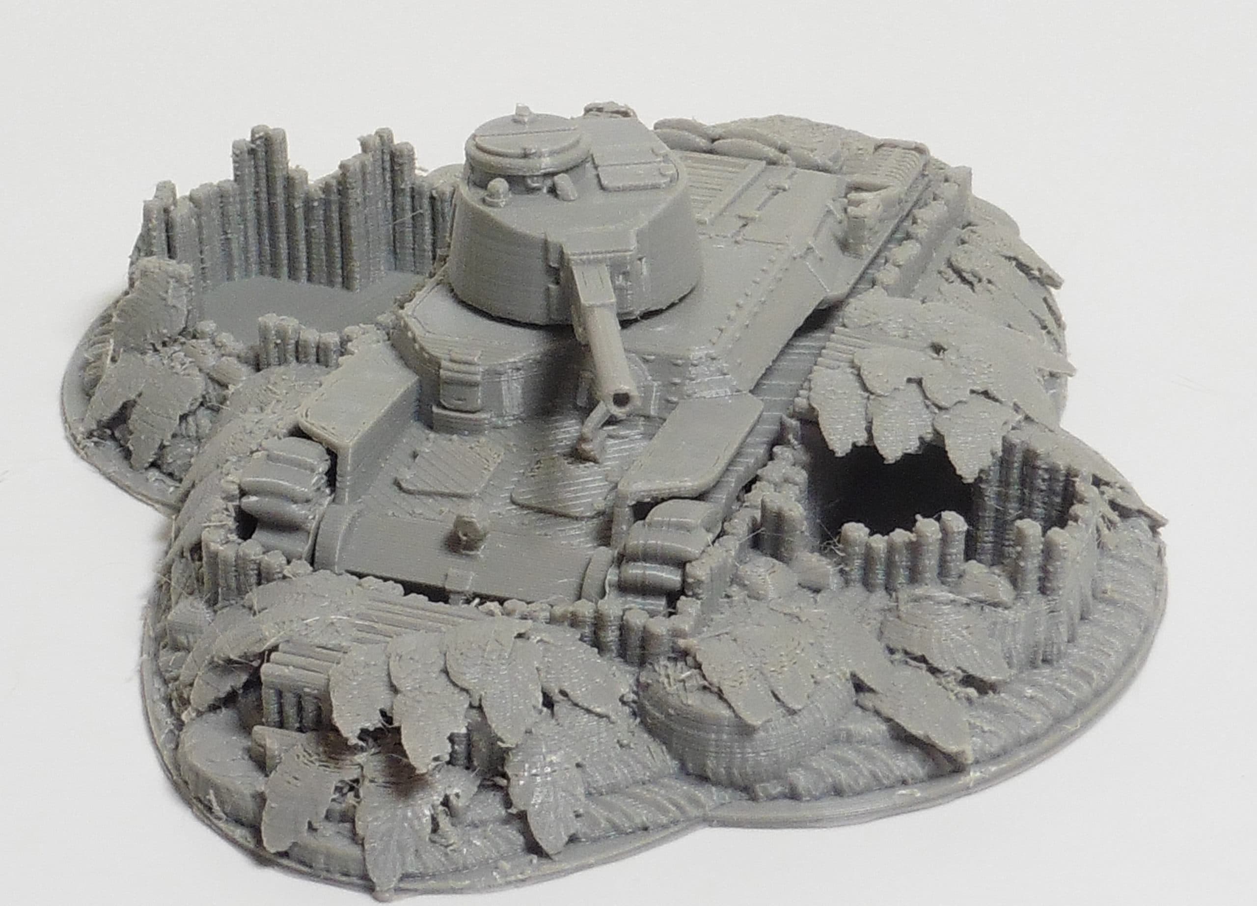 Tank Emplacement Timber reinforced. Designed for the Japanese Type 97 ...