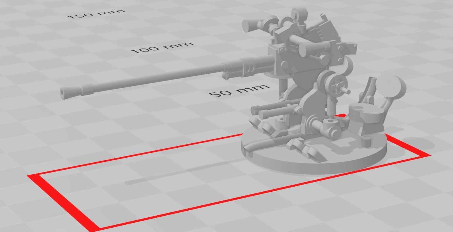 WWII Russian 37mm AA gun Crewed Ground Mounted 1-56 scale Resin by ...
