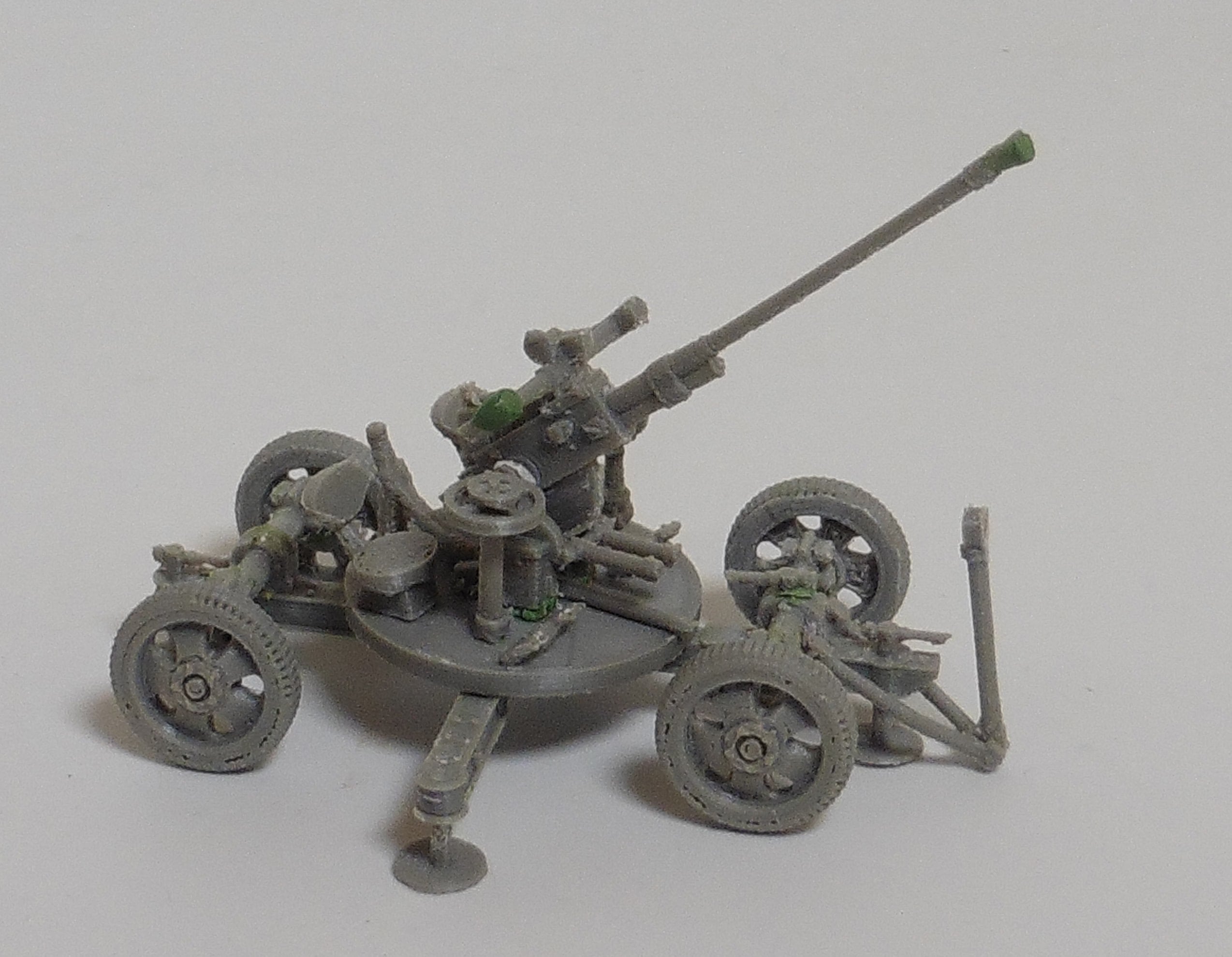 WWII Russian 37mm AA gun Crewed & deployed on wheeled carriage 1-56 ...