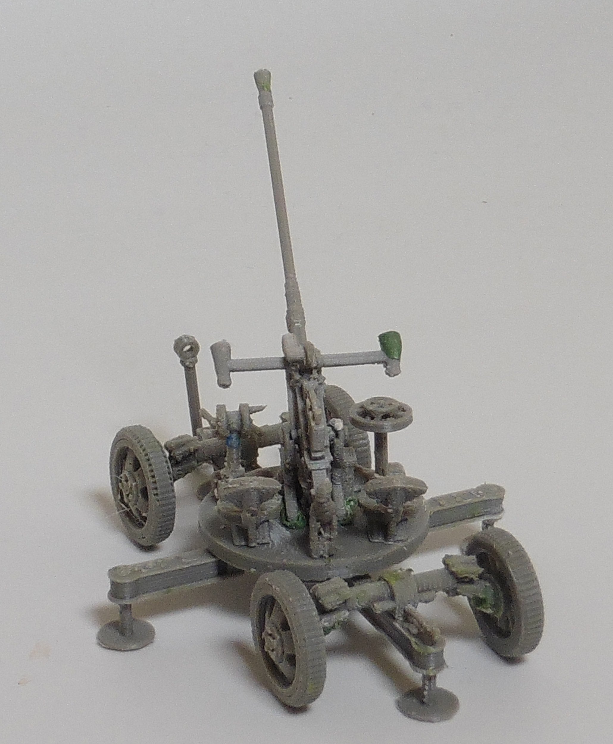 WWII Russian 37mm AA gun Crewed & deployed on wheeled carriage 1-56 ...