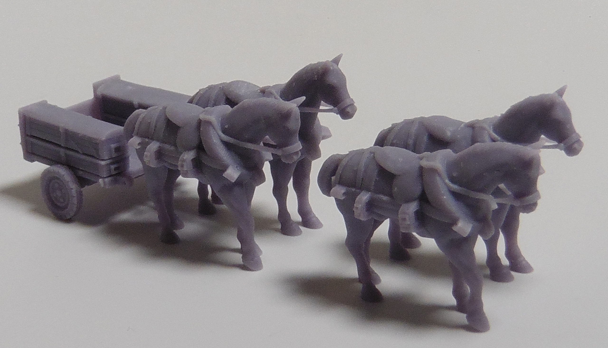 WWII French Horse Drawn Cavalry Medium Machine Gun Limber 1/56 scale ...
