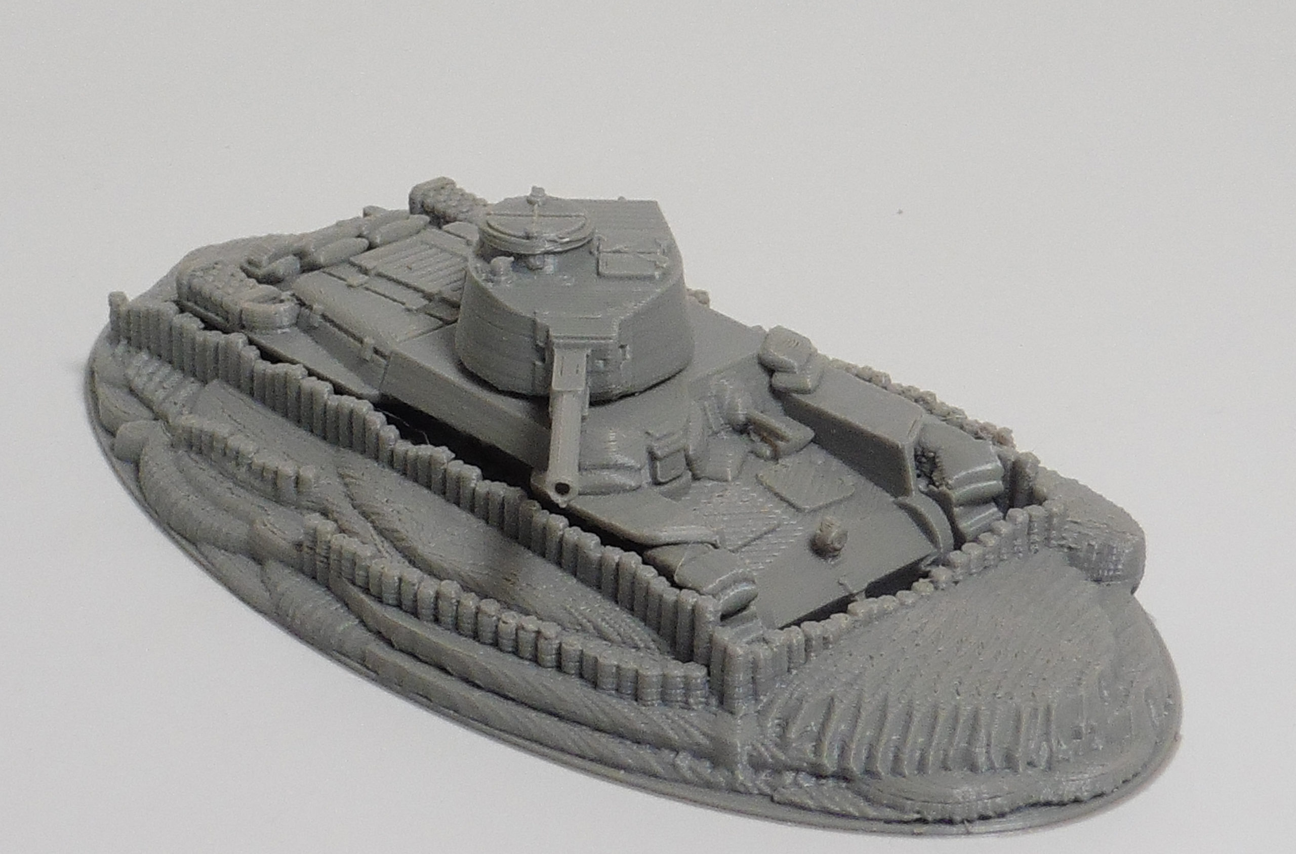 Tank Emplacement Timber reinforced. Design for the Japanese Type 97 ...