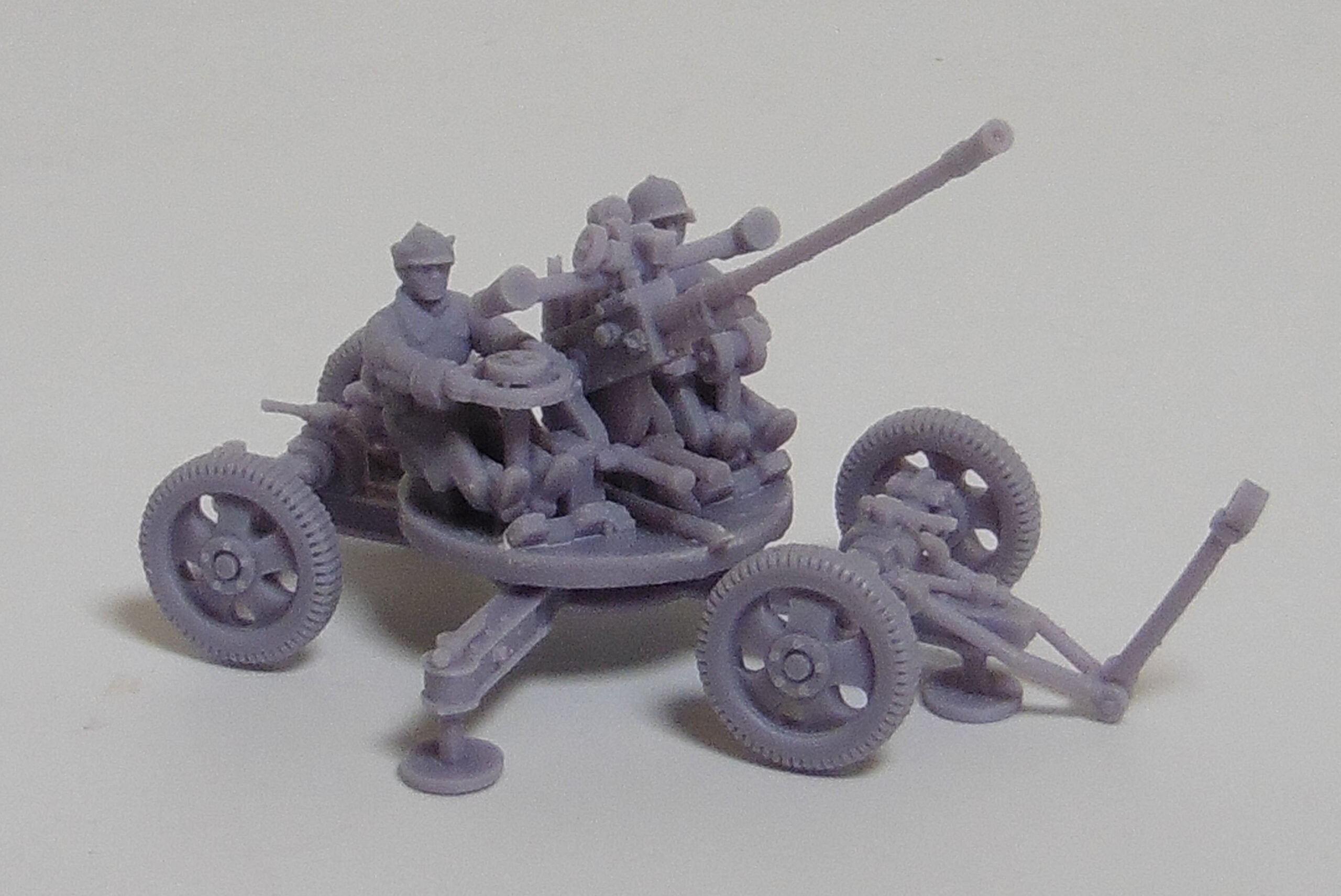 WWII Russian 37mm AA gun 5 variants of the model at 1-56 scale by ...