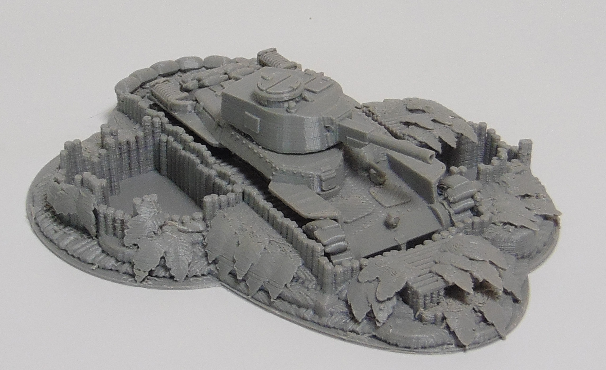 Tank Emplacement Timber reinforced. Designed for the Japanese Type 97 ...