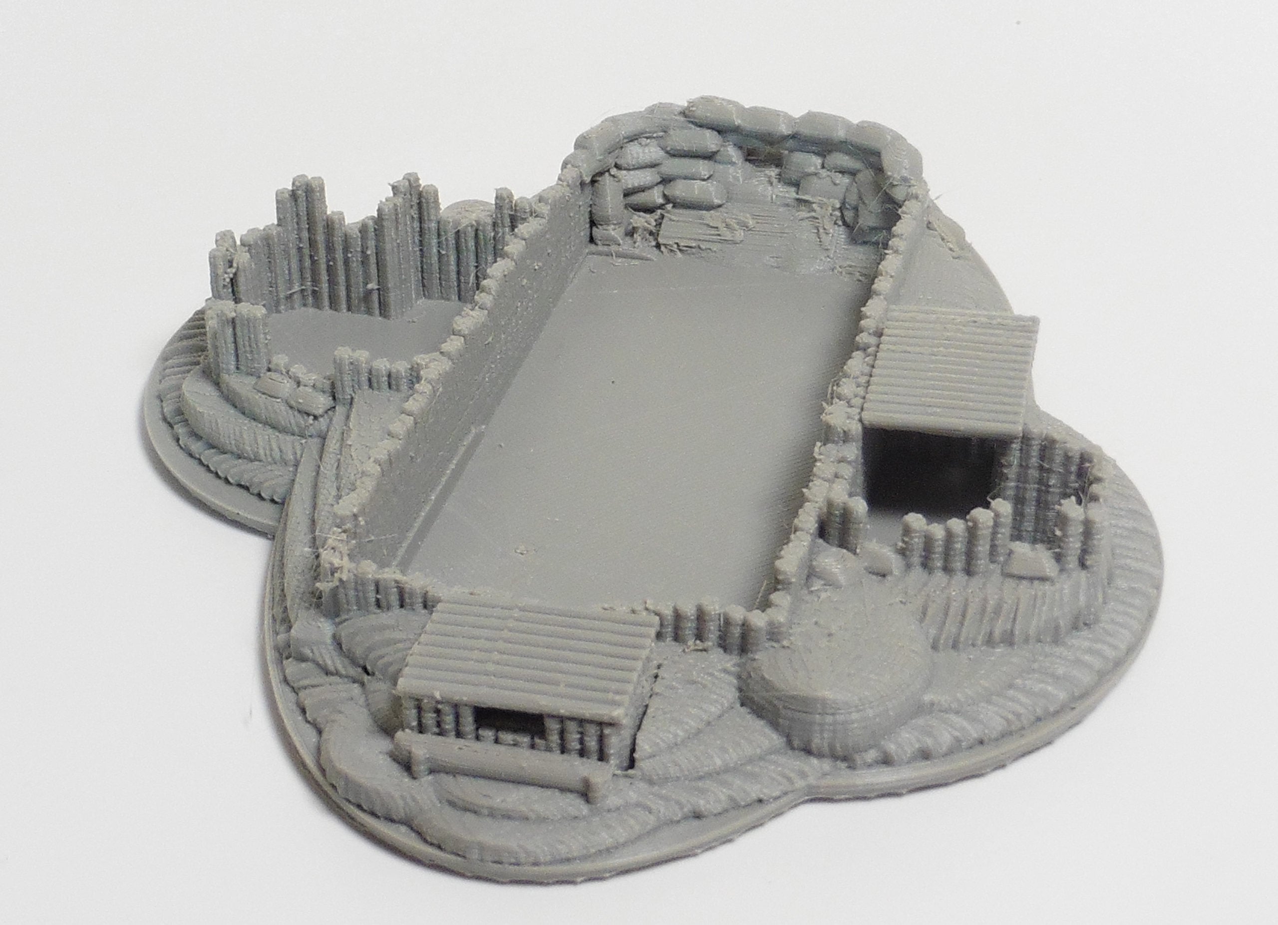 Tank Emplacement Timber reinforced. Designed for the Japanese Type 97 ...