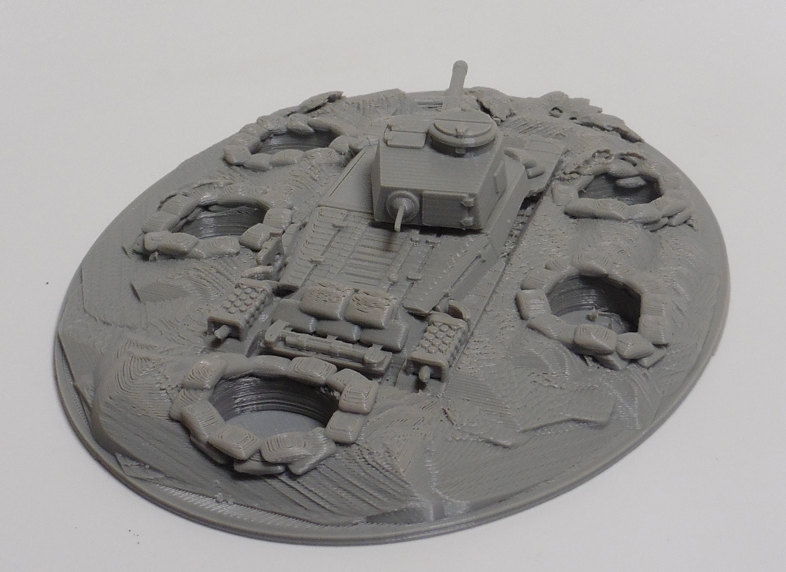 Tank Emplacement Low Profile. Designed for the Japanese Type 97 medium ...