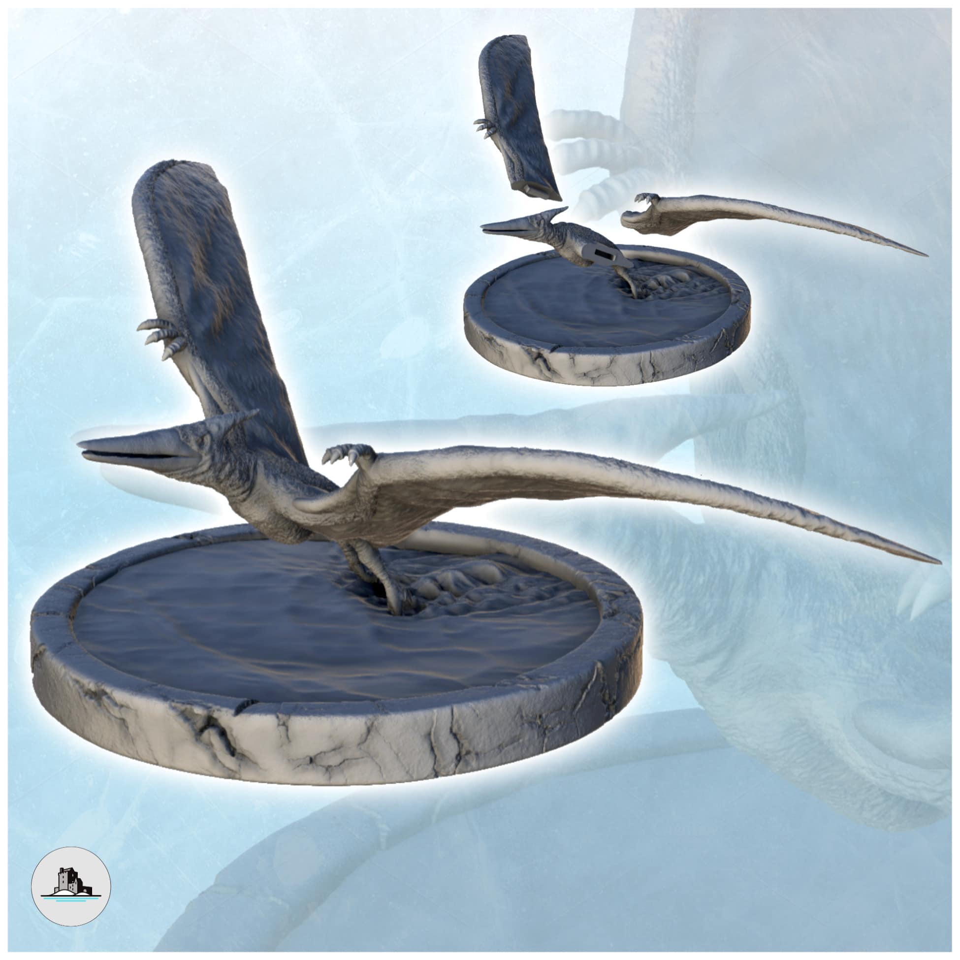 Pterodon dinosaur (16) by Hartolia miniatures - Wargaming3D