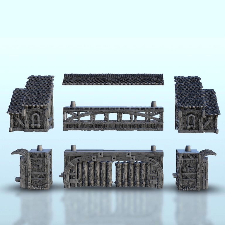Medieval city gate by Hartolia miniatures - MiniHoarder
