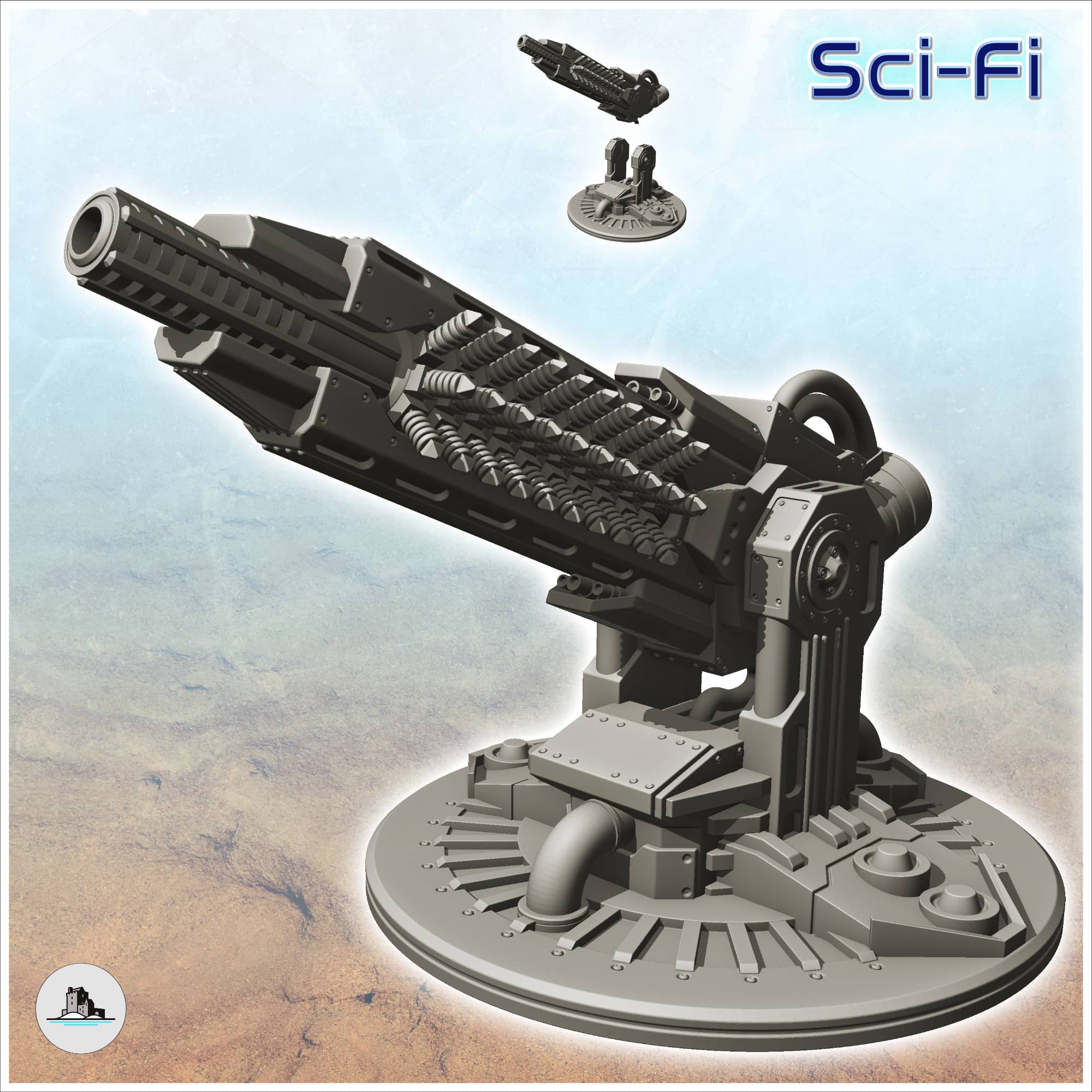 Crystal energy cannon (3) by Hartolia miniatures - Wargaming3D