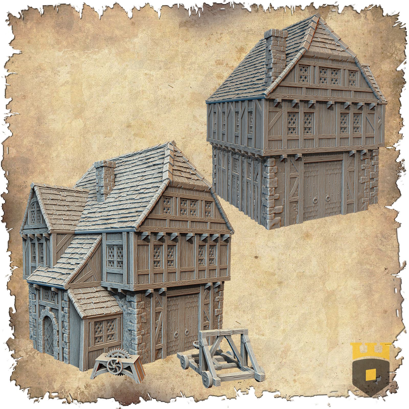 Leichheim - Siege Engineers Workshop by 3D Layered Scenery - MiniHoarder