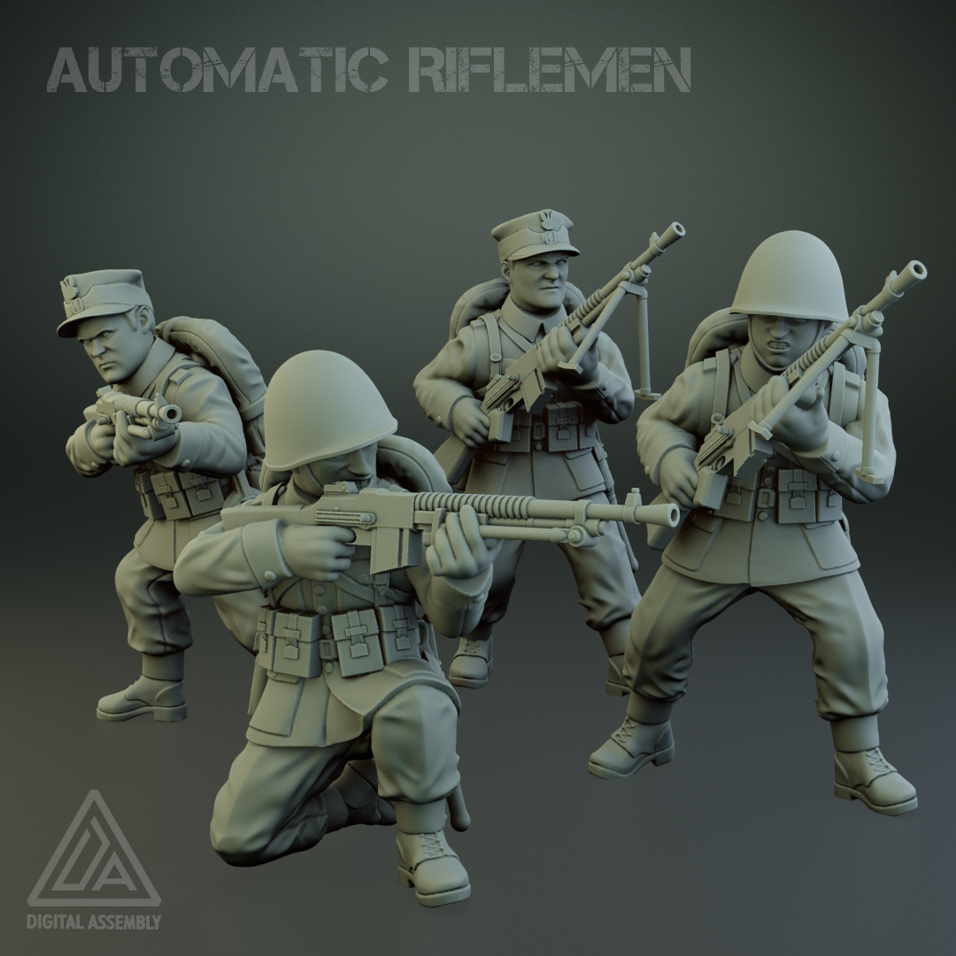Polish Infantry (Early war) Pre-Assembled by Digital Assembly - Wargaming3D