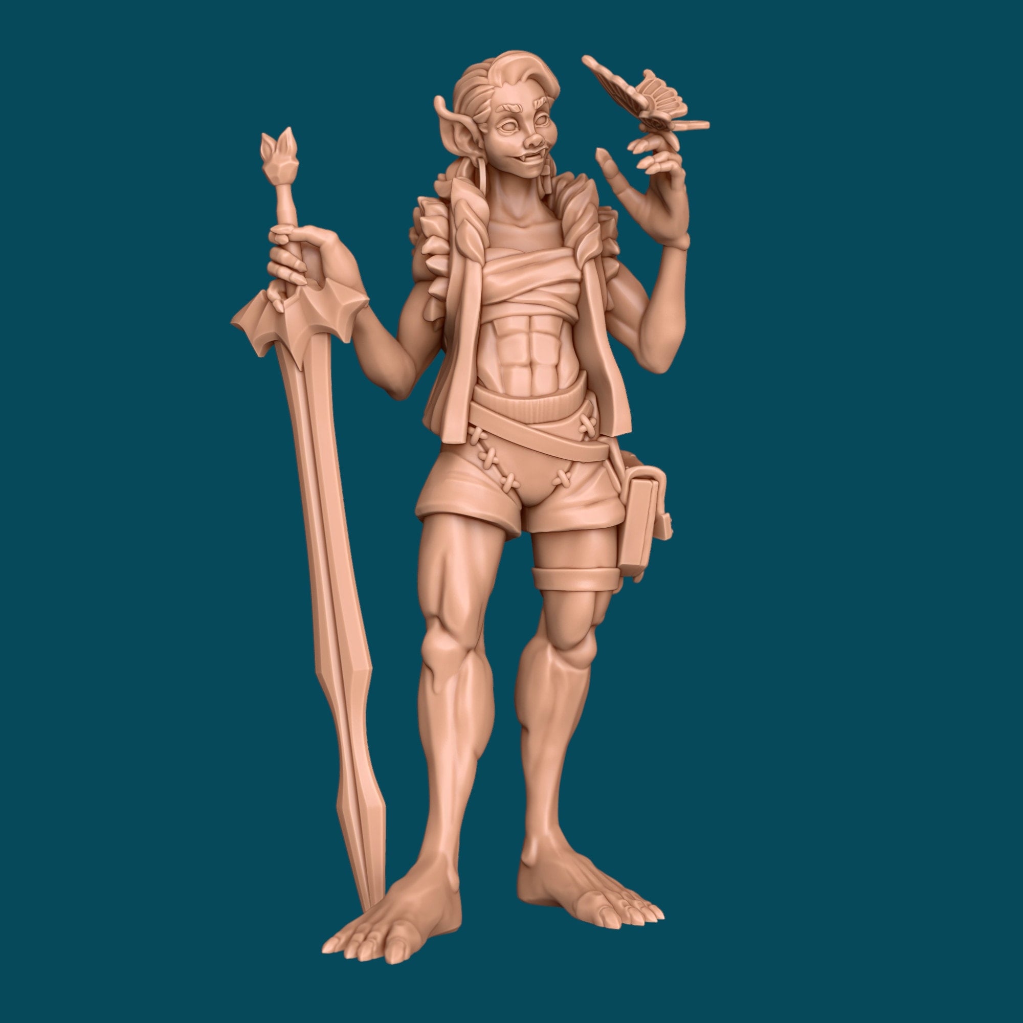 Matty, a bat shifter barbarian by Awkward Penguin's Minis - MiniHoarder