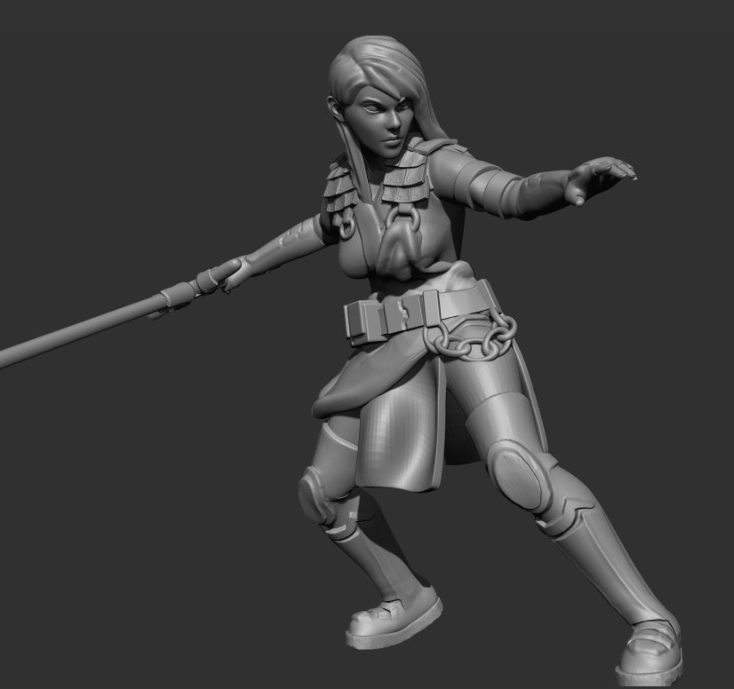 Female Space Knight by BomberShrimp's Minis - MiniHoarder