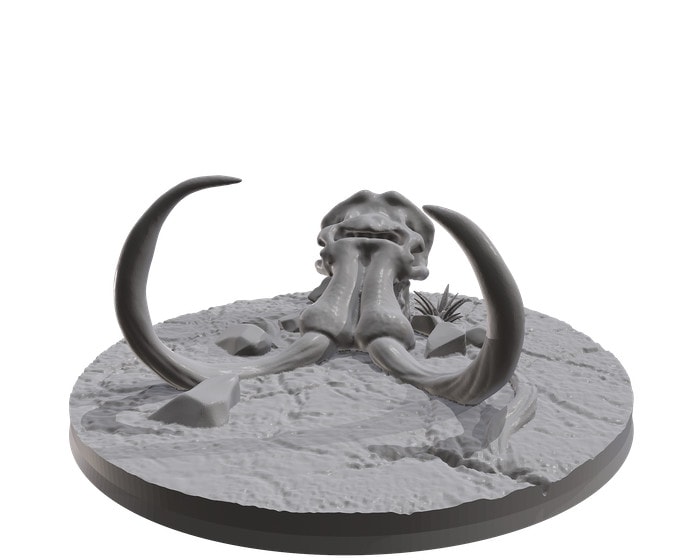 Mammoth 100 mm scenic base by BasicAid - MiniHoarder