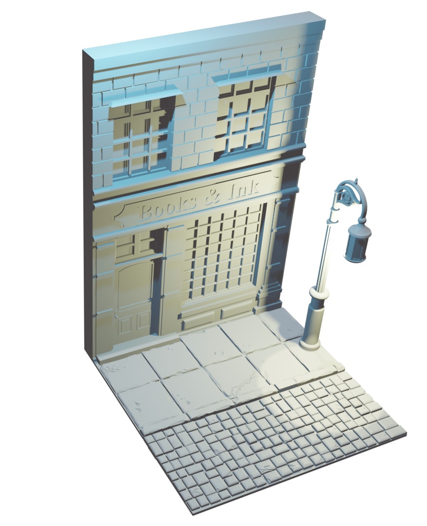 Victorian style store front diorama by BasicAid - MiniHoarder