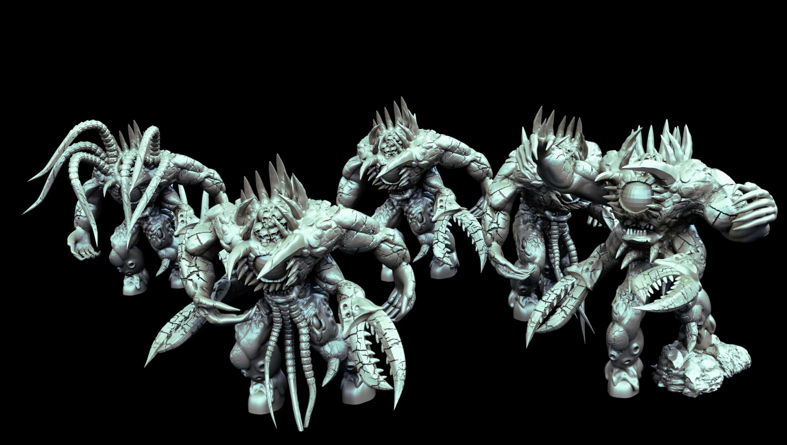Hydra vortex beast and spawns of chaos collection by Mystic Pigeon Gaming - MiniHoarder