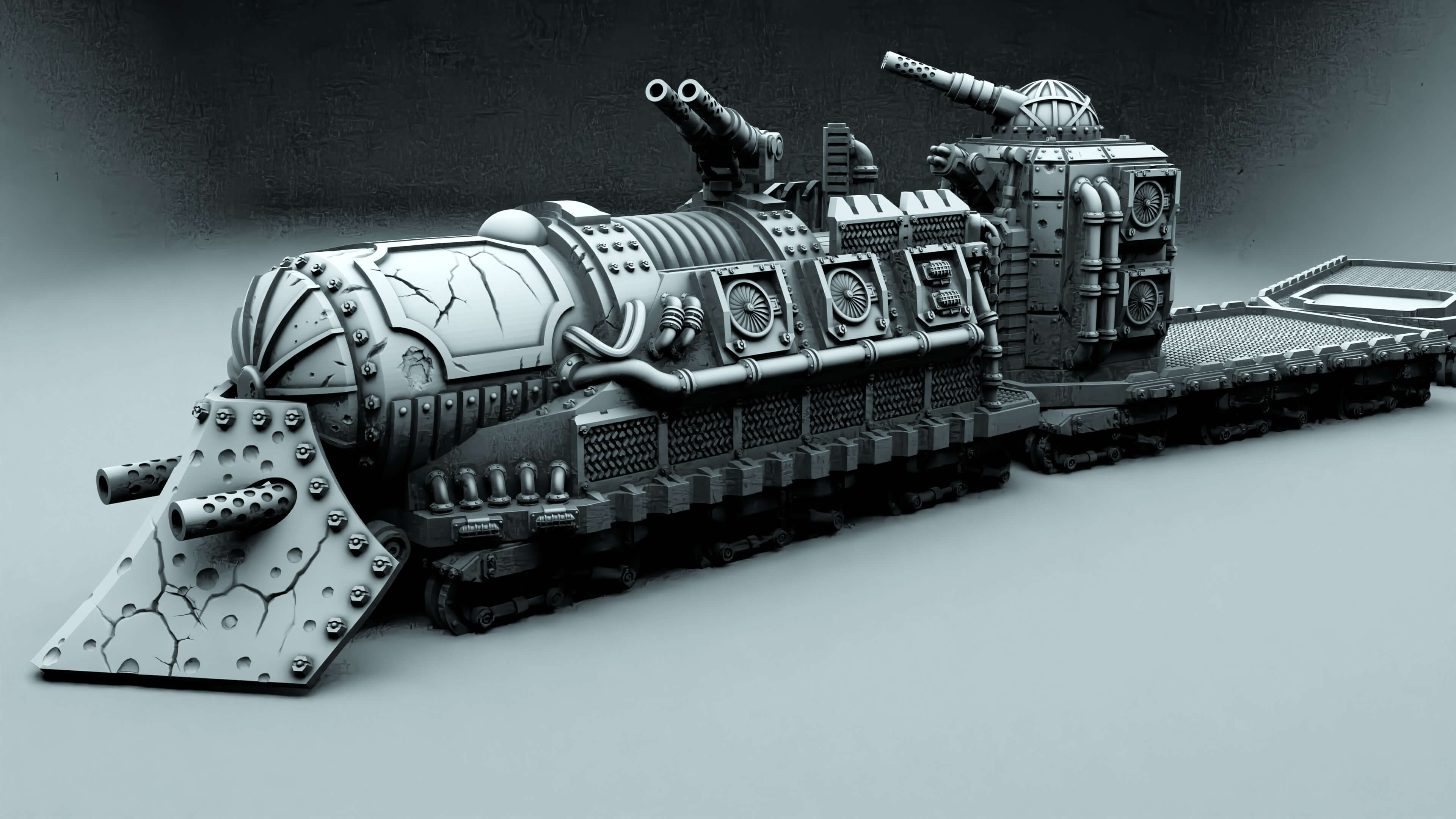 Imperial cargo train - Grimdark Sci Fi Wargame Terrain by Mystic Pigeon ...