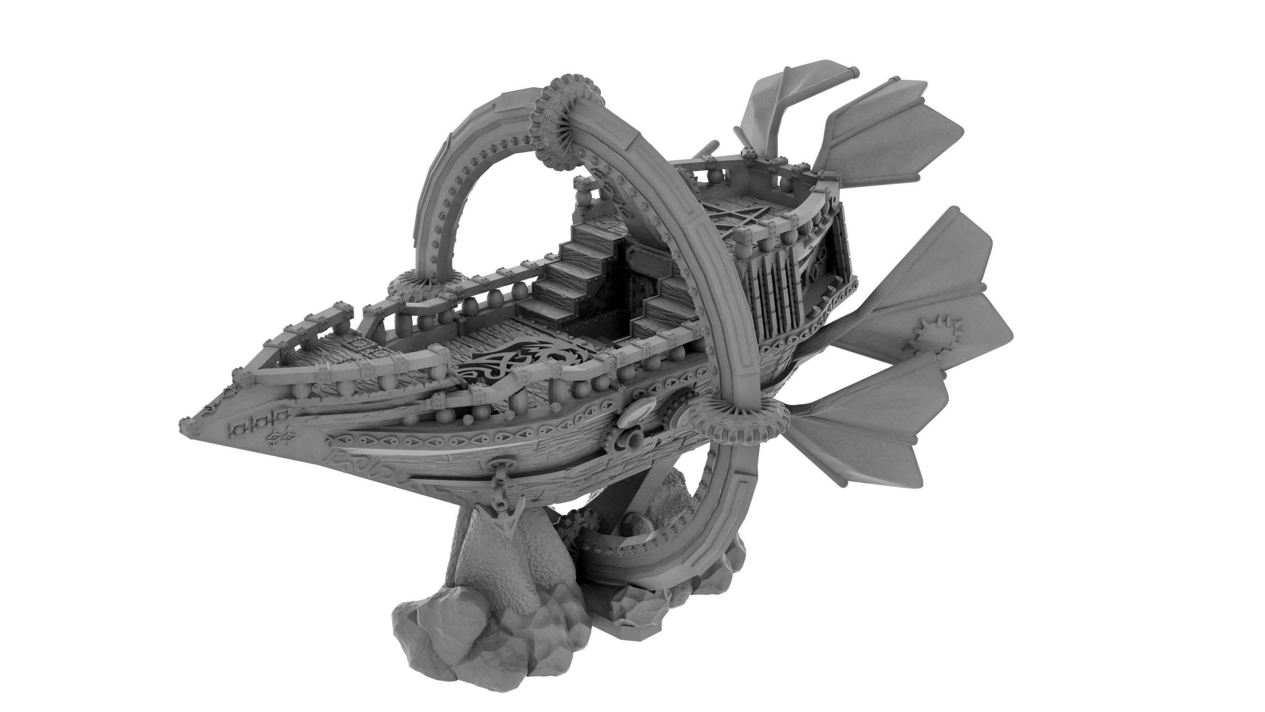 Elemental skyship / Airship by Mystic Pigeon Gaming - MiniHoarder