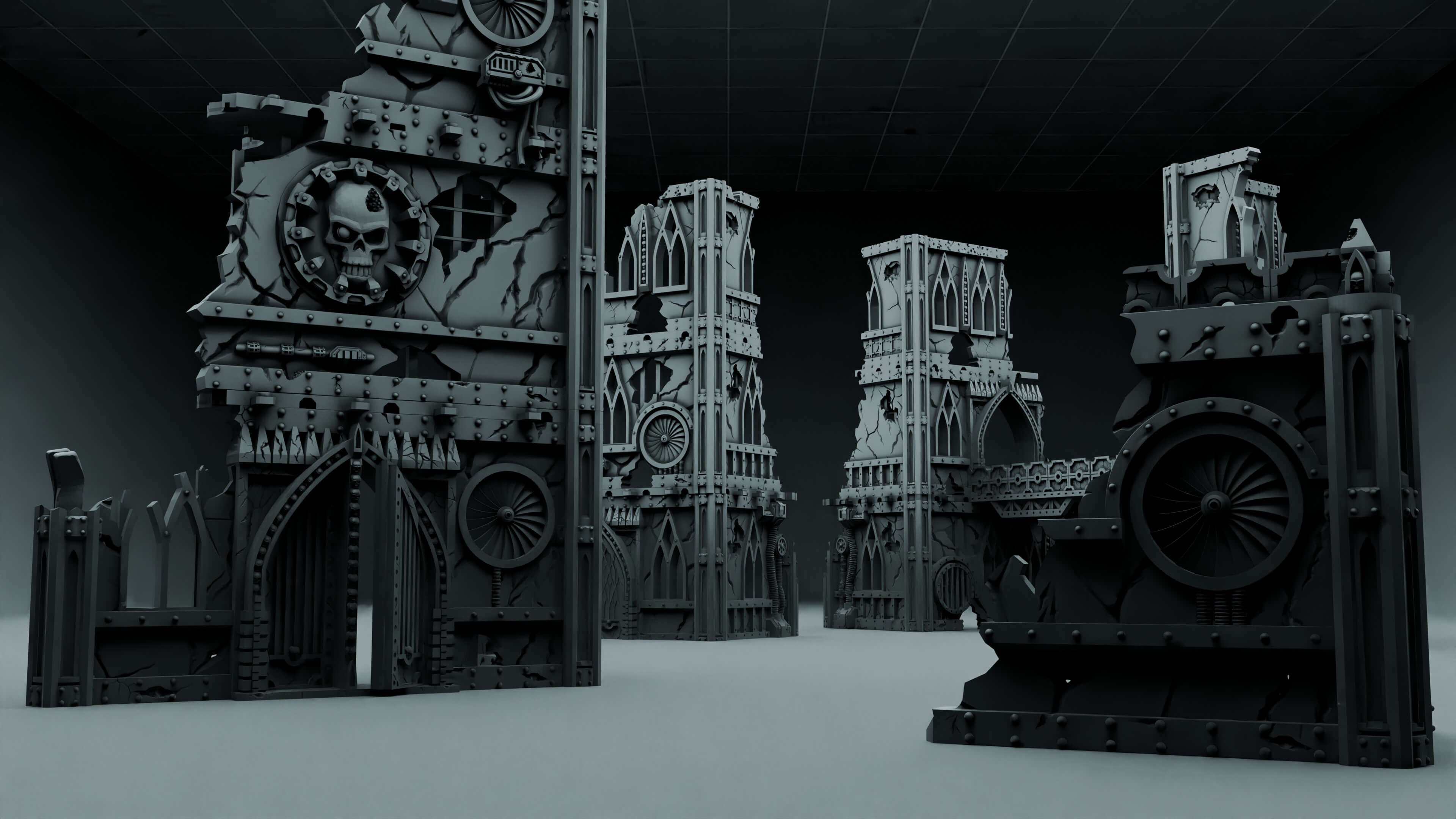 Imperial wargame ruins - Modular multipart pack (over 100 parts) by ...