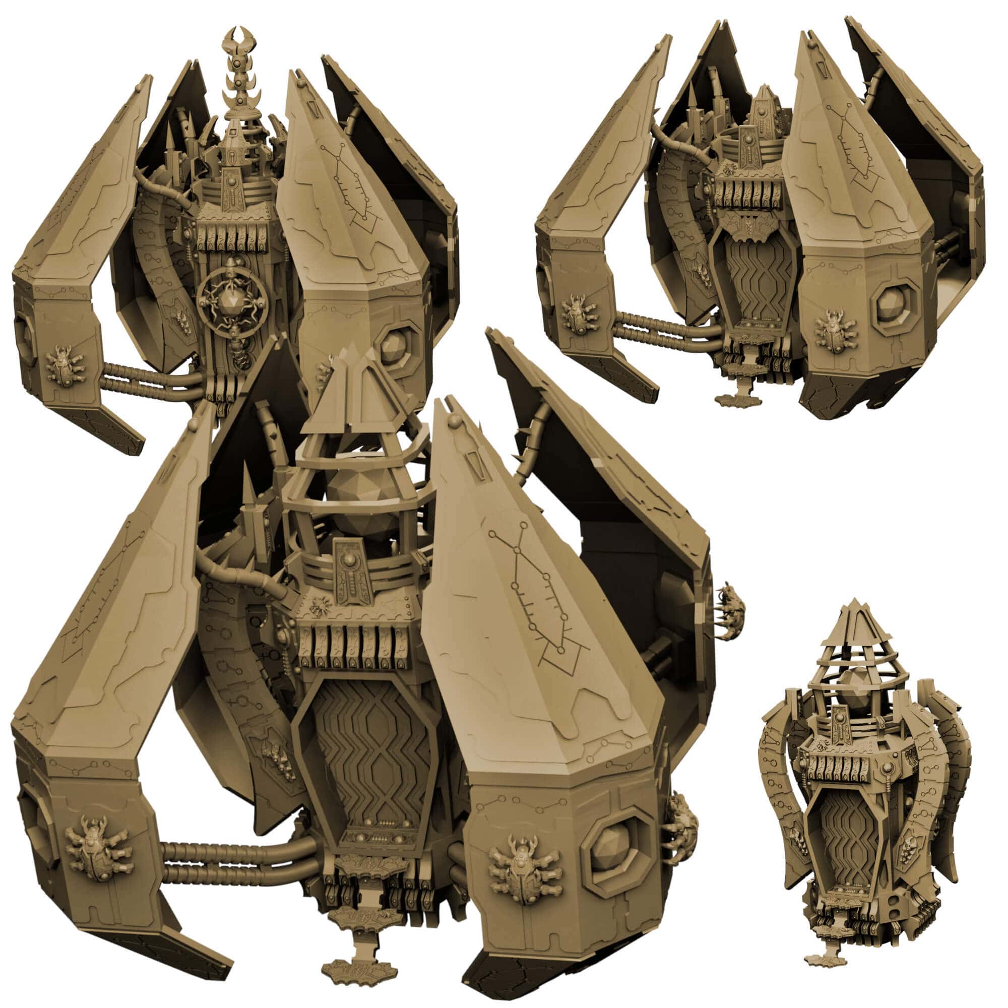Eternal Dynasty Monolith Sci Fi Miniature (multiple bodies and optional ...