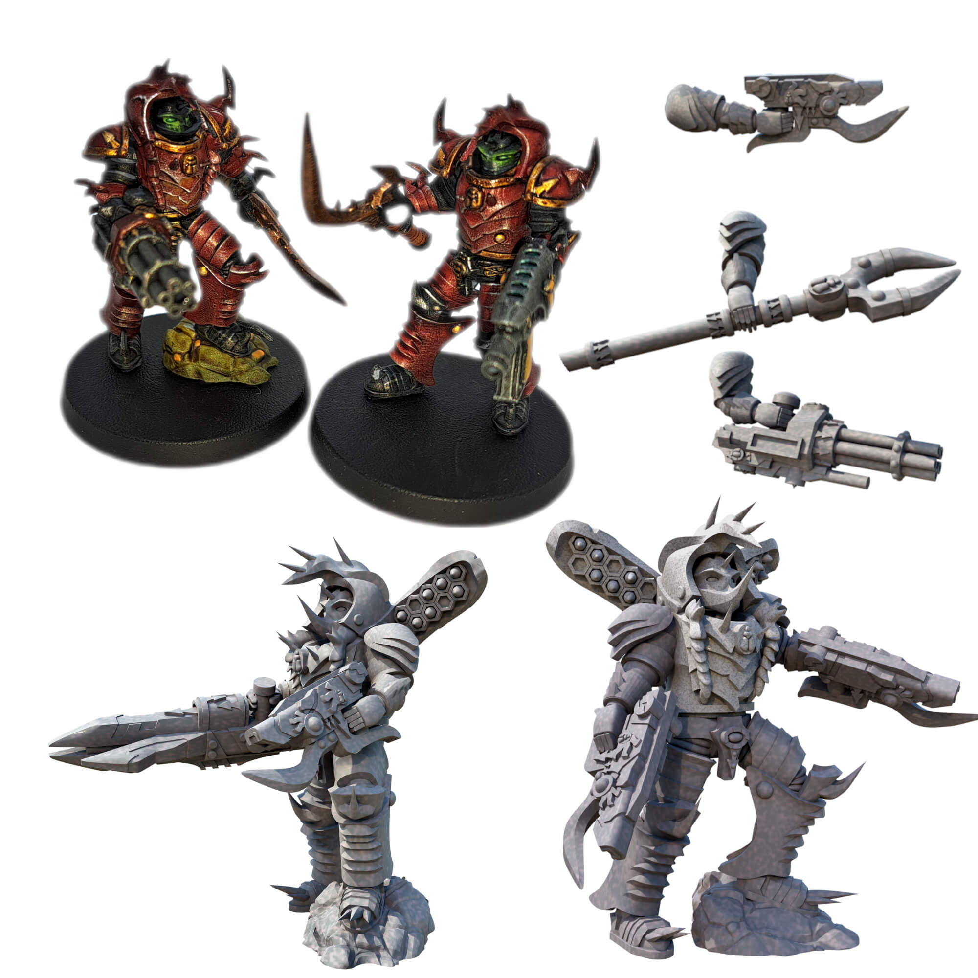 Beetle Occult Terminators With Varied Weapon Options And Poses by ...