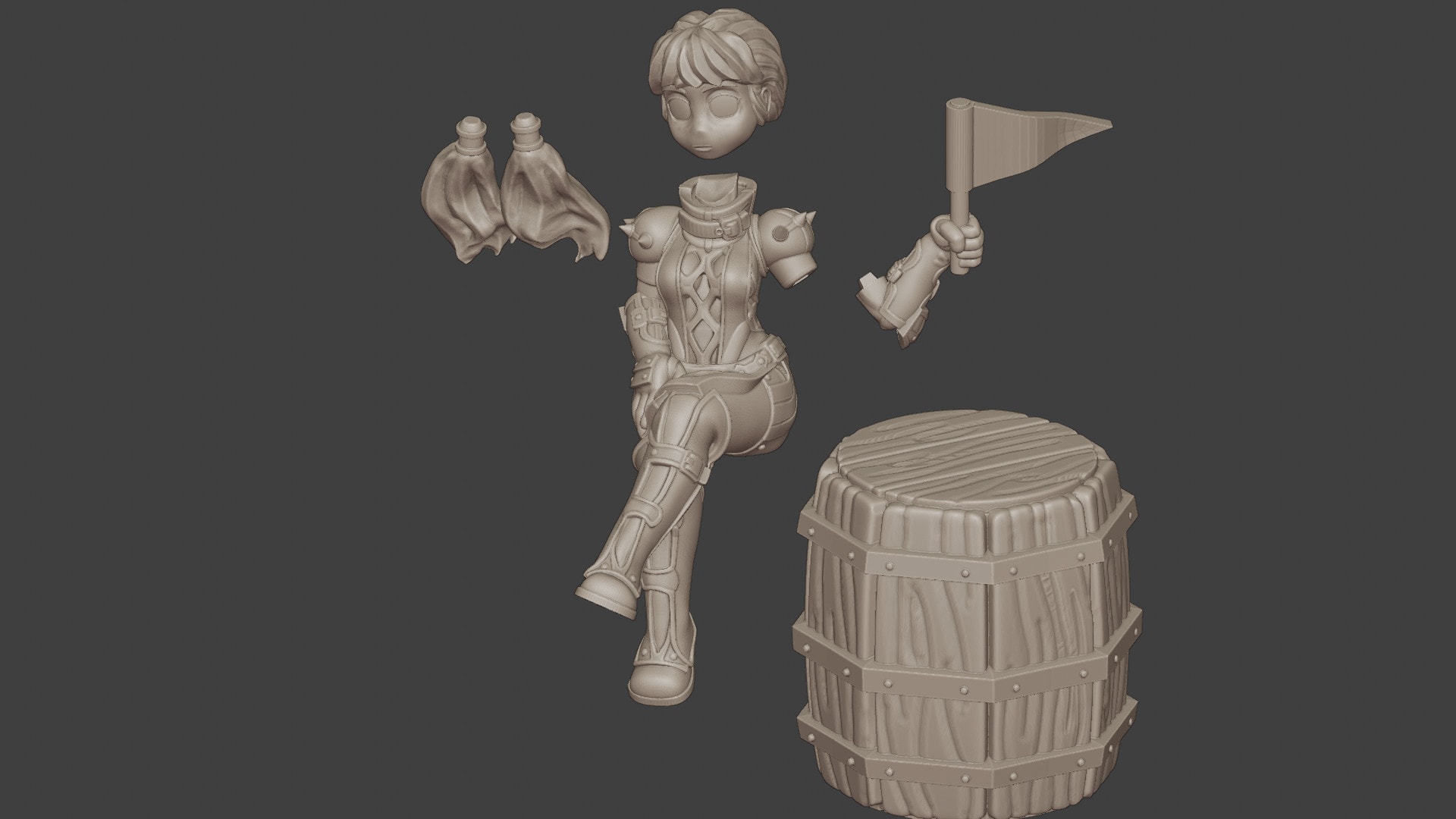 Tree of Savior - Female Scout 75mm (Fansculpt) by Imagine Minis ...