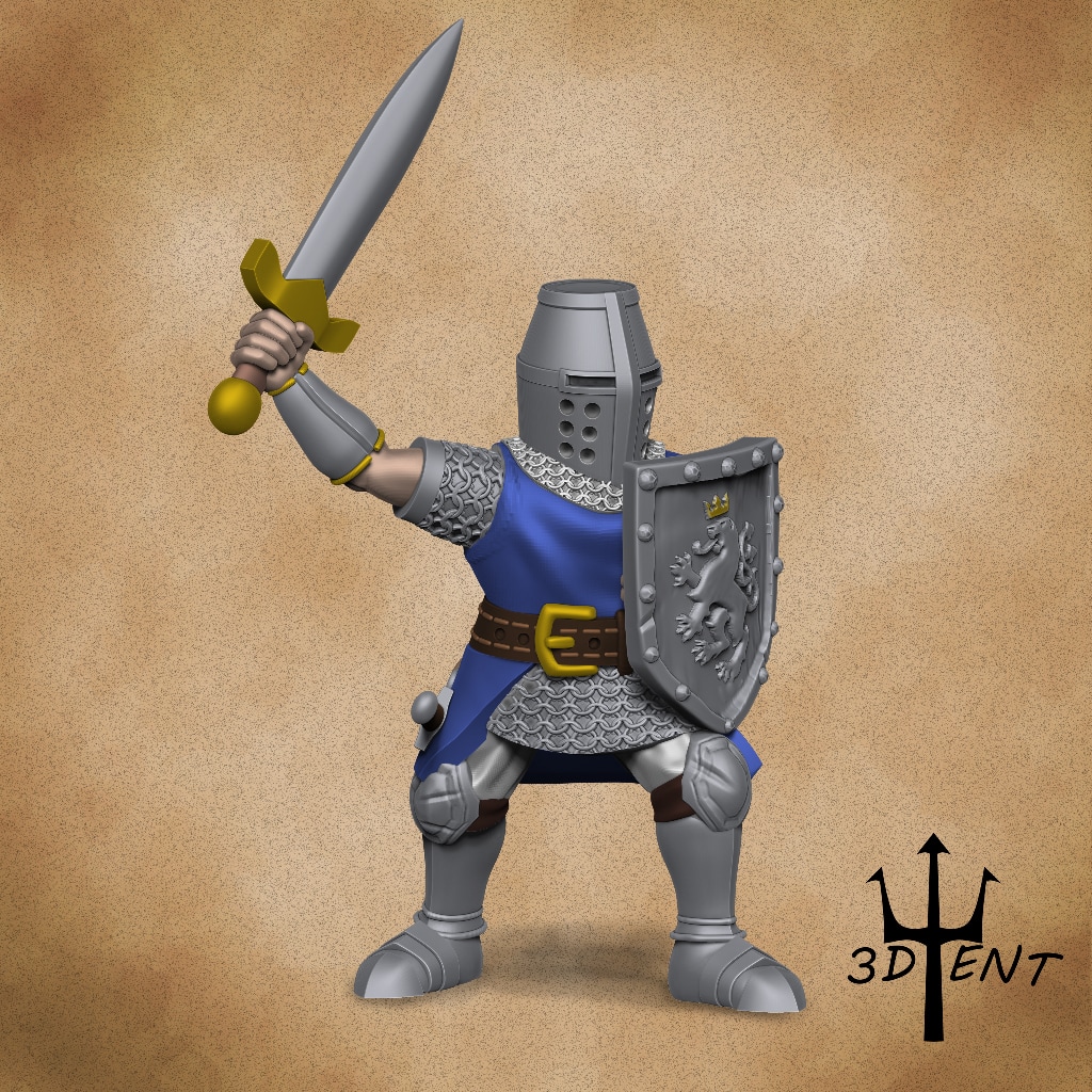 Fighter knight by 3dent - MiniHoarder
