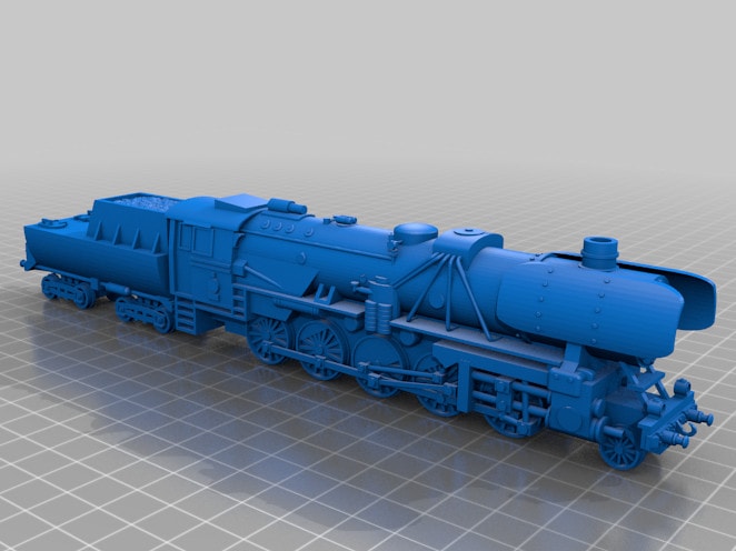 DRB Class 52 'Kriegslok' Steam Engine by Foundry Fifteen - Wargaming3D