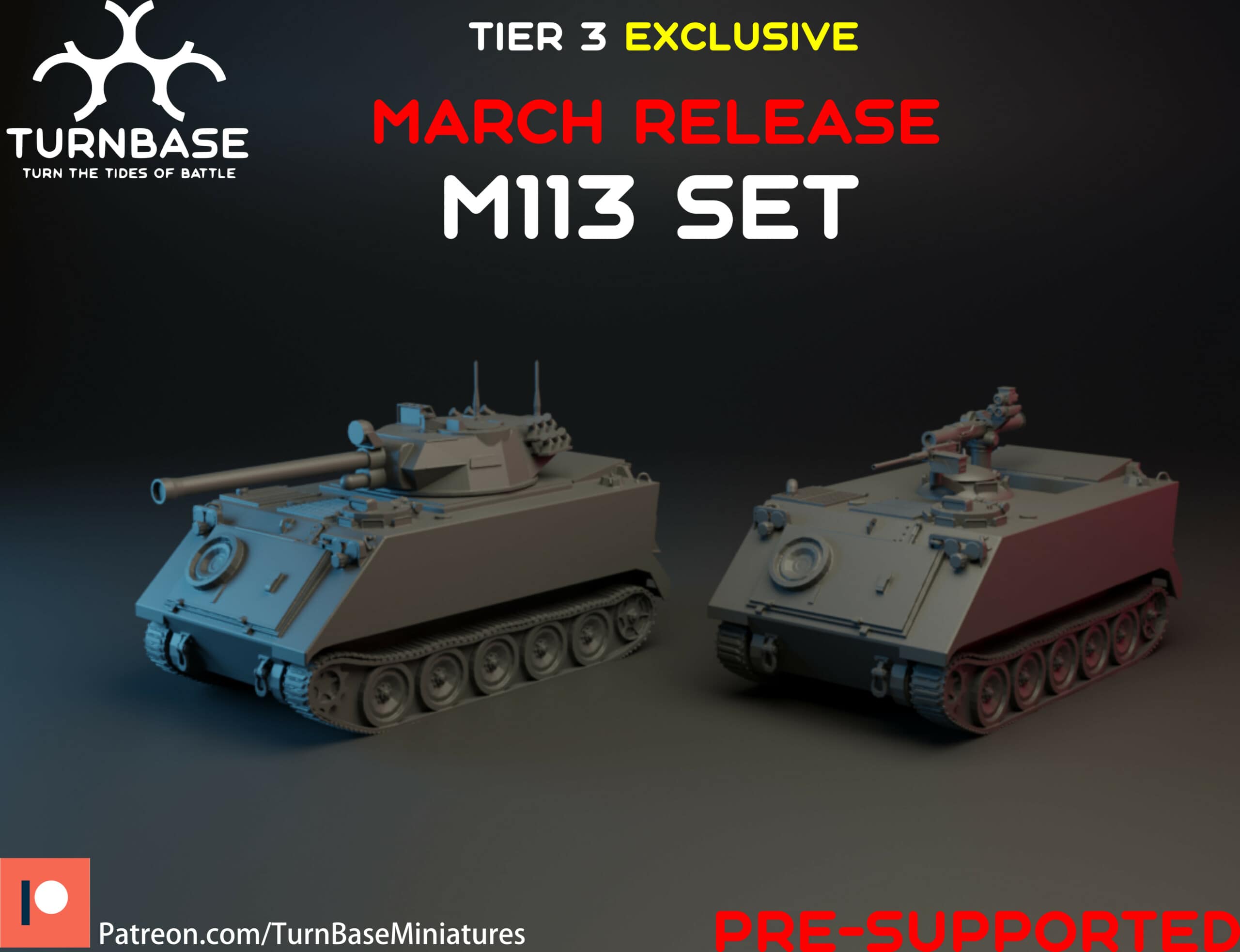 TurnBase Miniatures: Wargames- M113 set by TurnBase Miniatures ...
