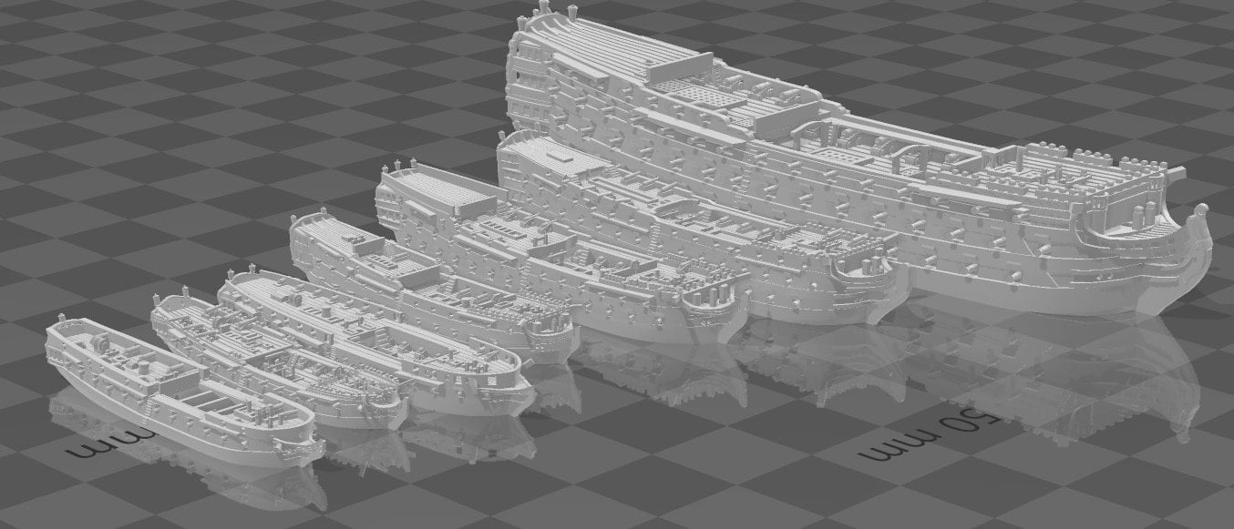 1/1200 Ship Collection by Henry Turner - Wargaming3D
