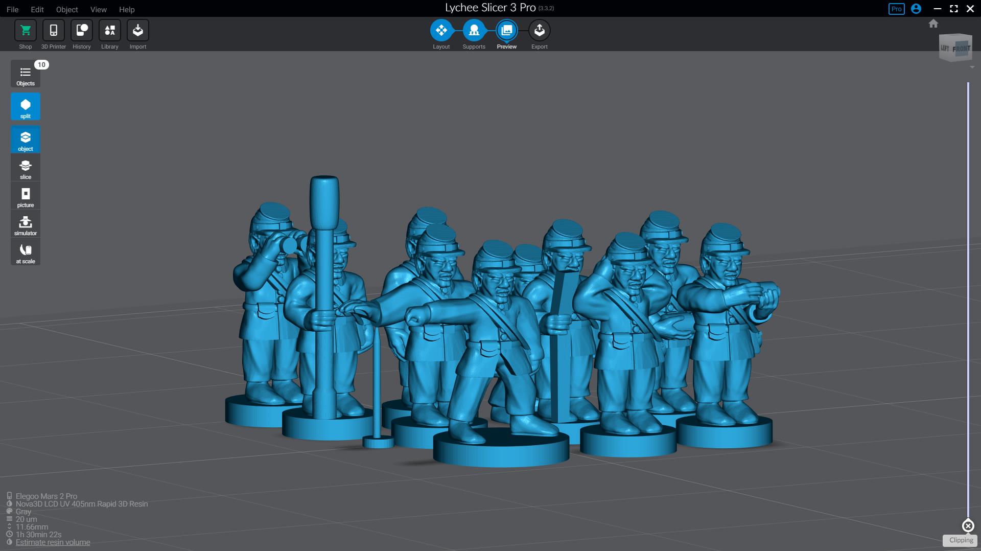 6mm ACW Artillery Crew in Sack Coats (Supportless) by Henry Turner ...
