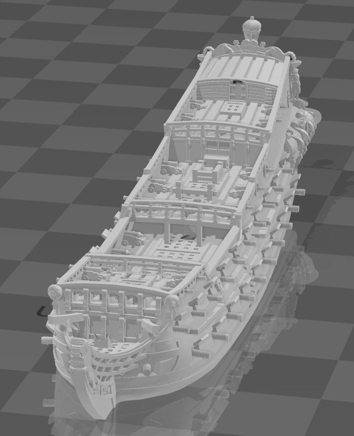 NE: 50-gun Ship of the Line by Henry Turner - Wargaming3D