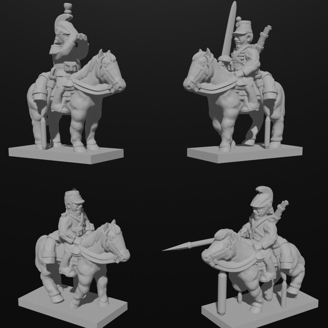 6-15mm French Great War Cavalry WWI-FR-1 by Henry Turner - Wargaming3D