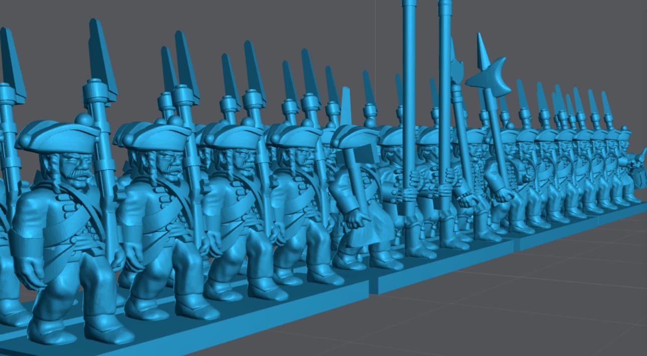 6-15mm Hungarian SYW Infantry - Fusiliers & Grenadiers (SYW-AU-5) by ...