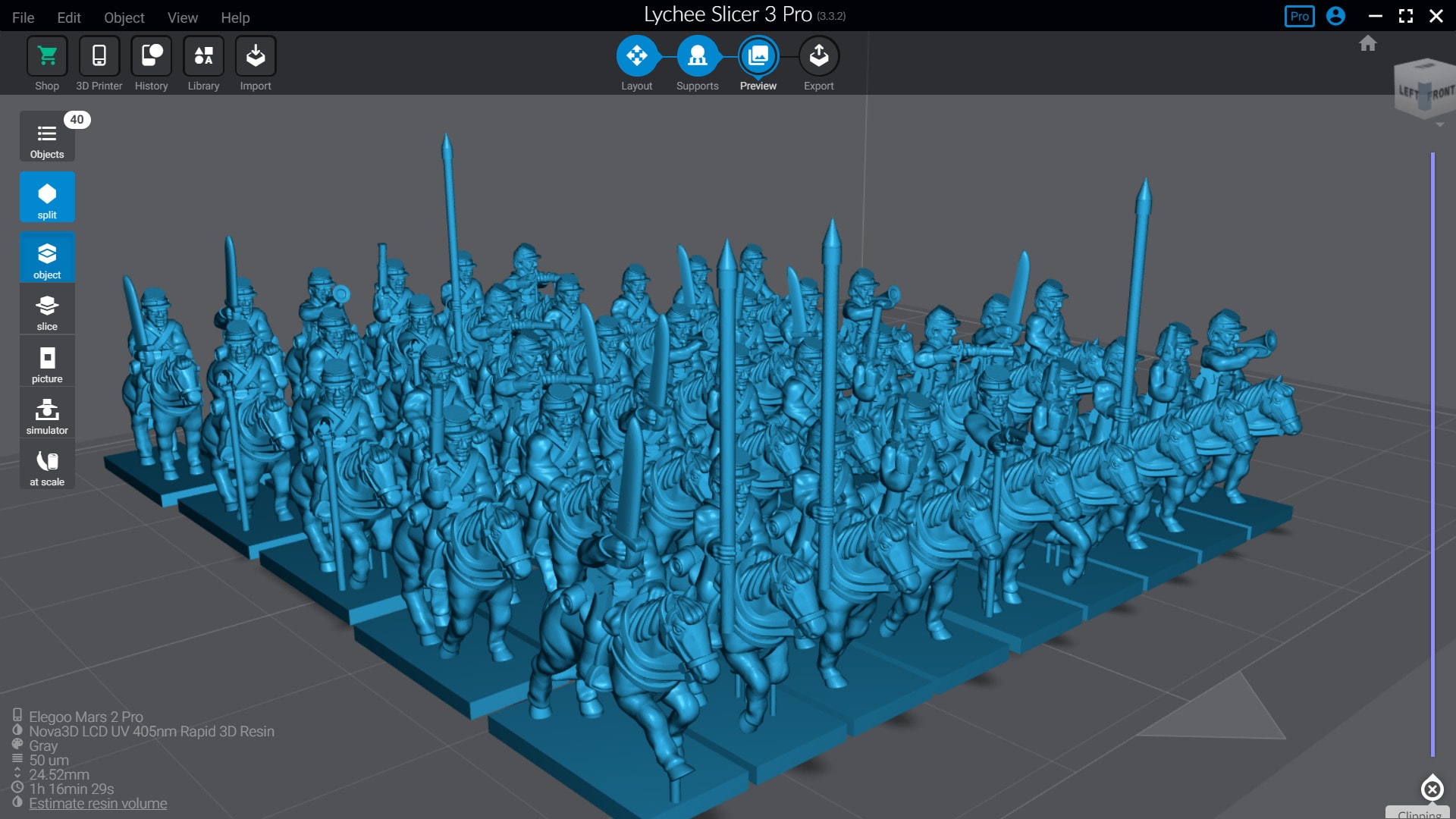 6mm ACW Cavalry Value Bundle (4 sets) by Henry Turner - Wargaming3D