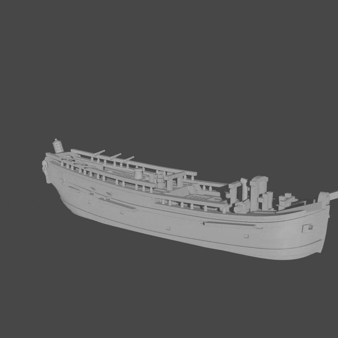 GB: HMS Endeavour (1768-1775) by Henry Turner - Wargaming3D
