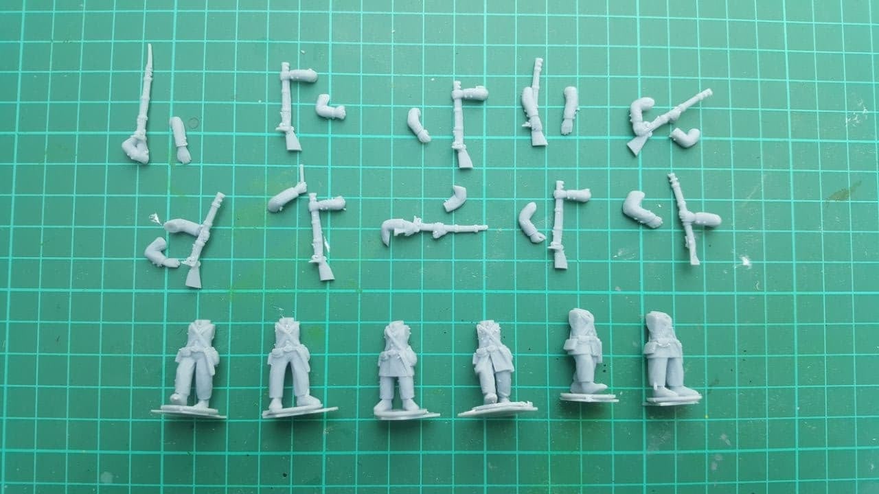 28mm American Civil War Sack Coat Infantry (multi-part kit)+Custom Head ...
