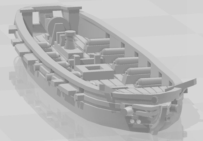 GB: Cherokee-class Brig-Sloop (18 guns) 1808 by Henry Turner - Wargaming3D