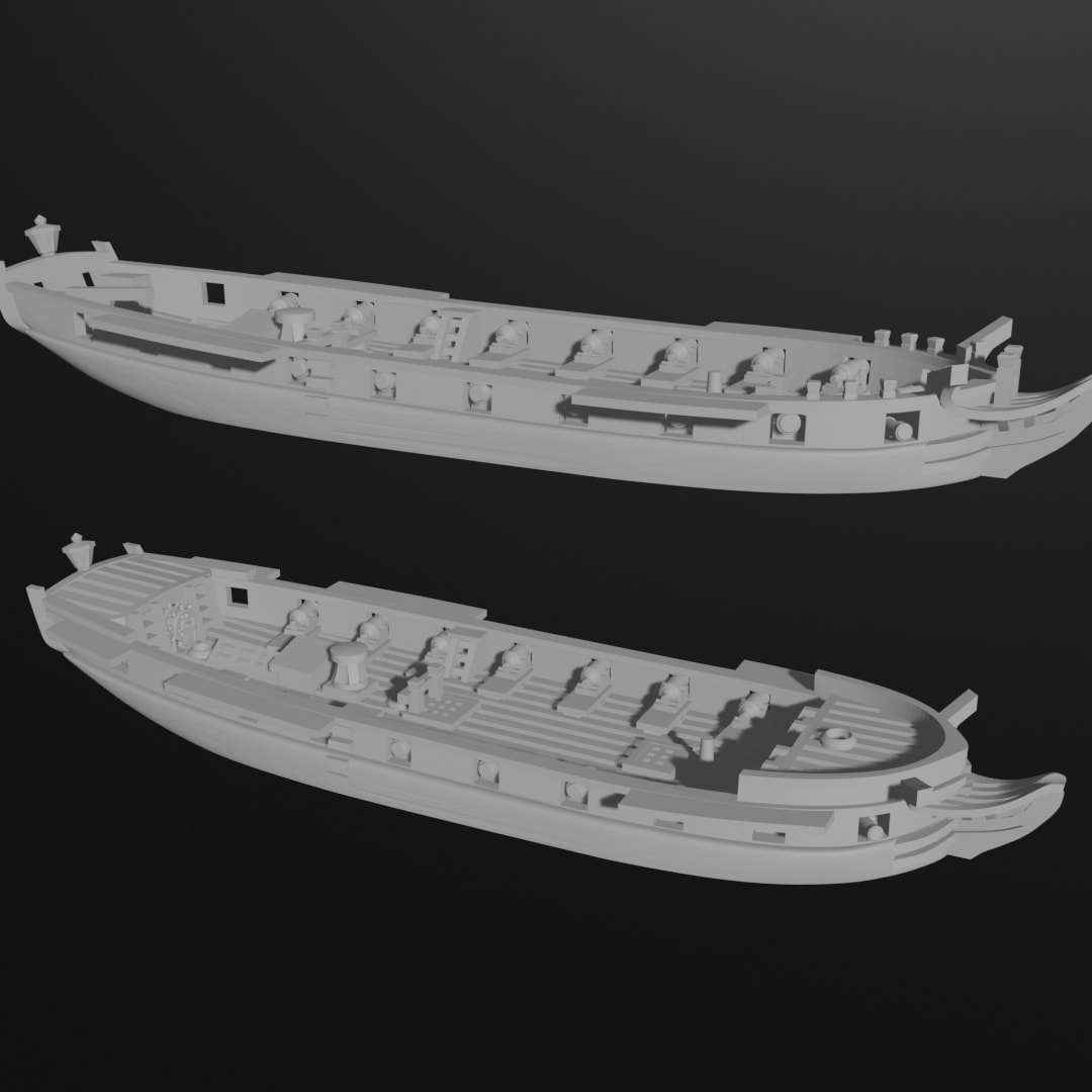 GB Cruizer/Snake-class Sloop (2-PACK) (18 guns) 1797-1826 & Blender ...