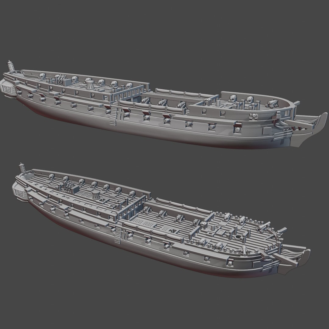 GB: Endymion-class frigate (40 guns), 1797-1859 by Henry Turner ...