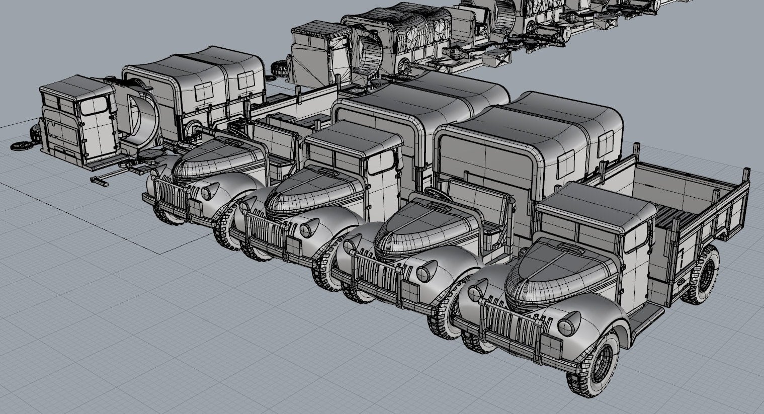 Chevy 1533 x2 LRDG easy print by Windham Graves Models - Wargaming3D