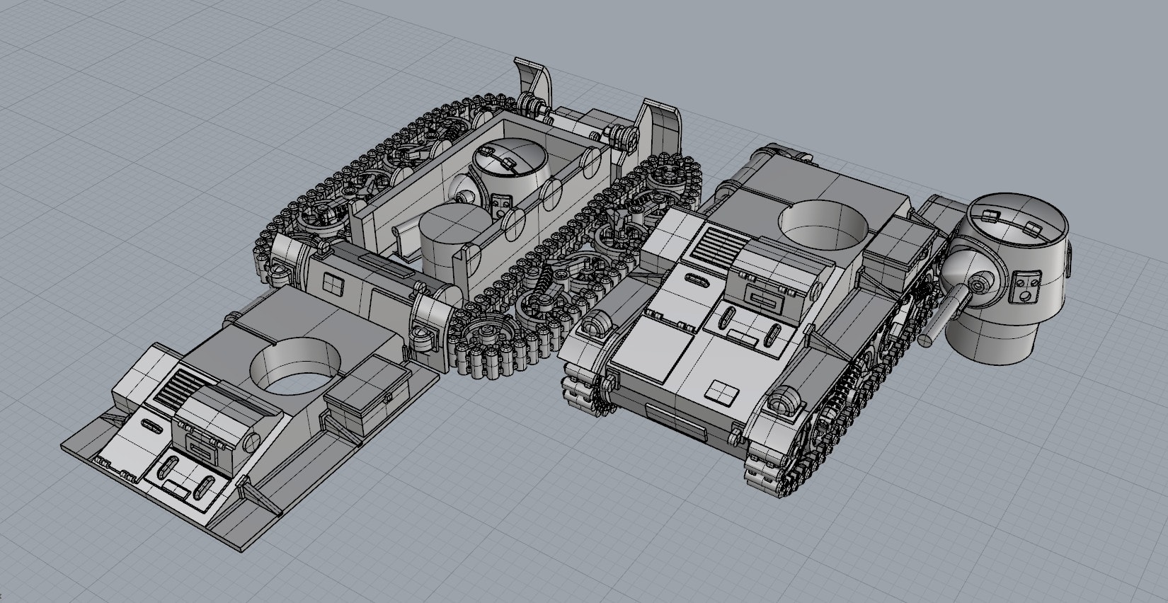 Belgian T15 Tankette easy print by Windham Graves Models - Wargaming3D