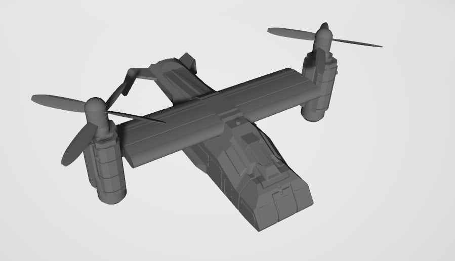 Karnov VTOL Heavy transport by Kiwicolourstudio - MiniHoarder