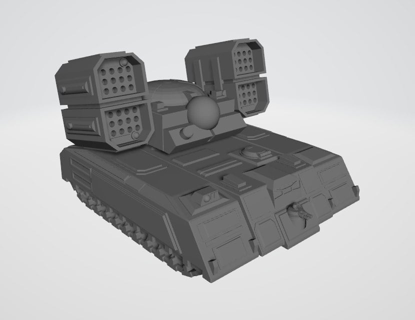 Partisan Heavy Sci-Fi Long Range Rocket Tank by Kiwicolourstudio ...