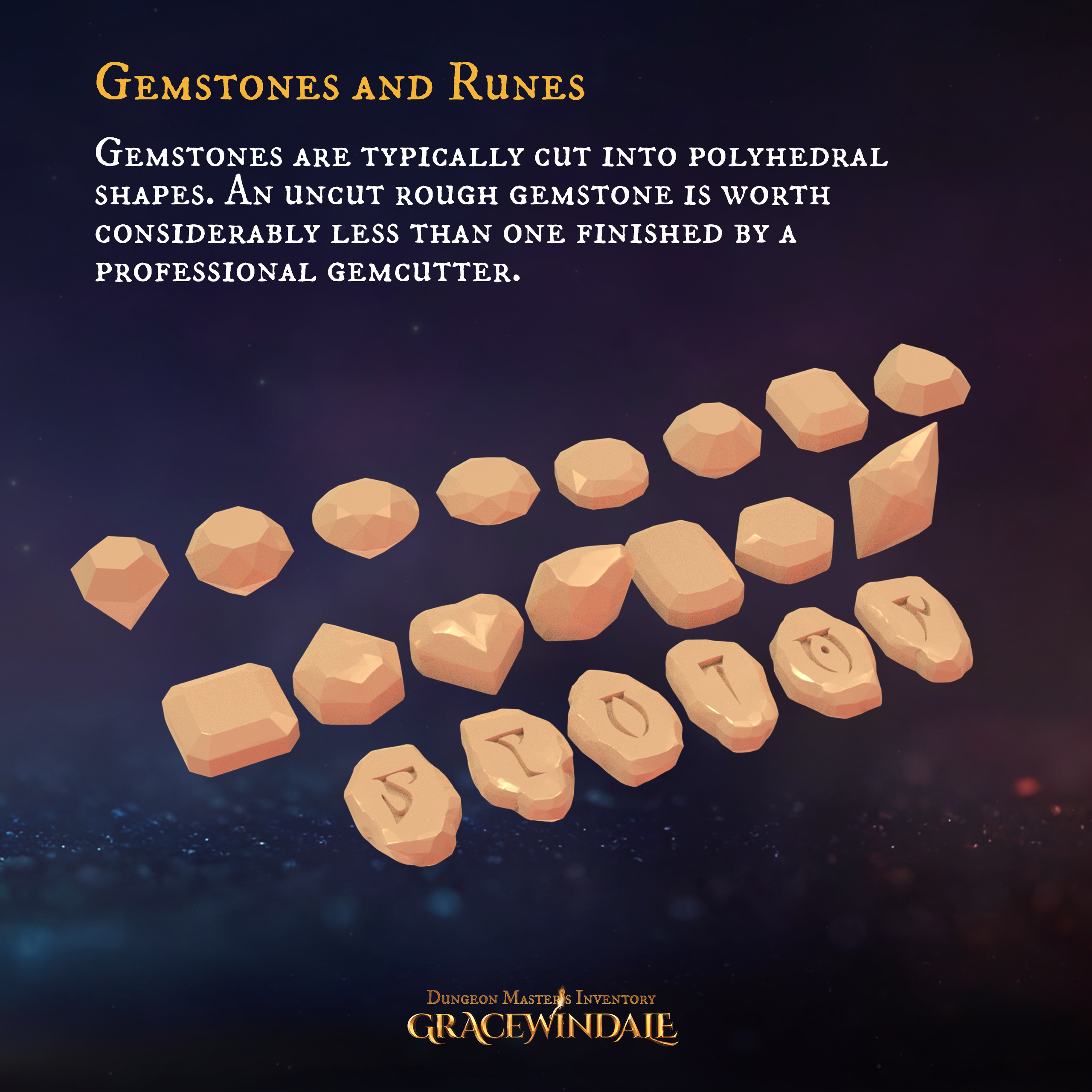DM Inventory: Gemstones and Runes by Gracewindale Mini Scenery ...