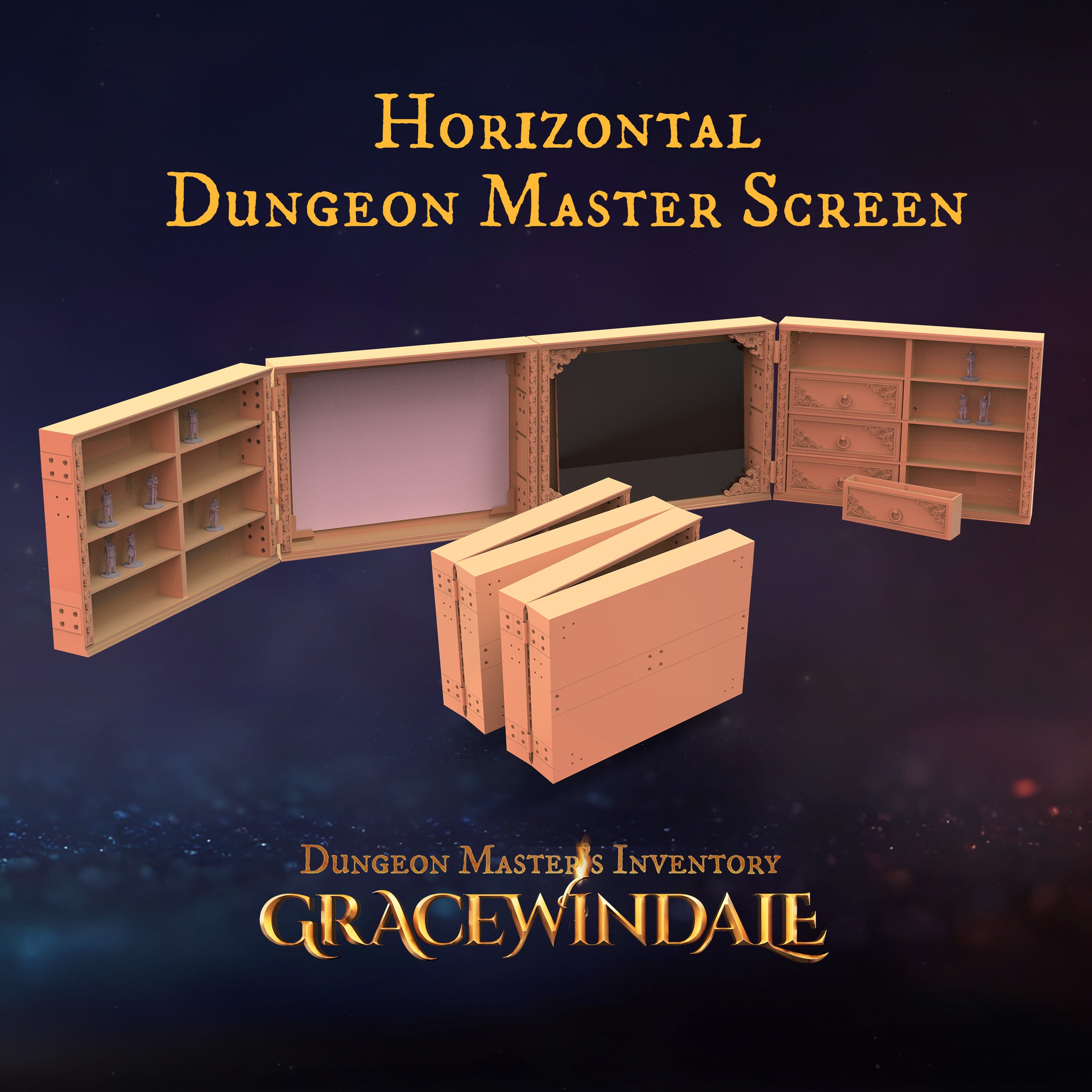 DM Inventory: Horizontal Screen by Gracewindale Mini Scenery - MiniHoarder