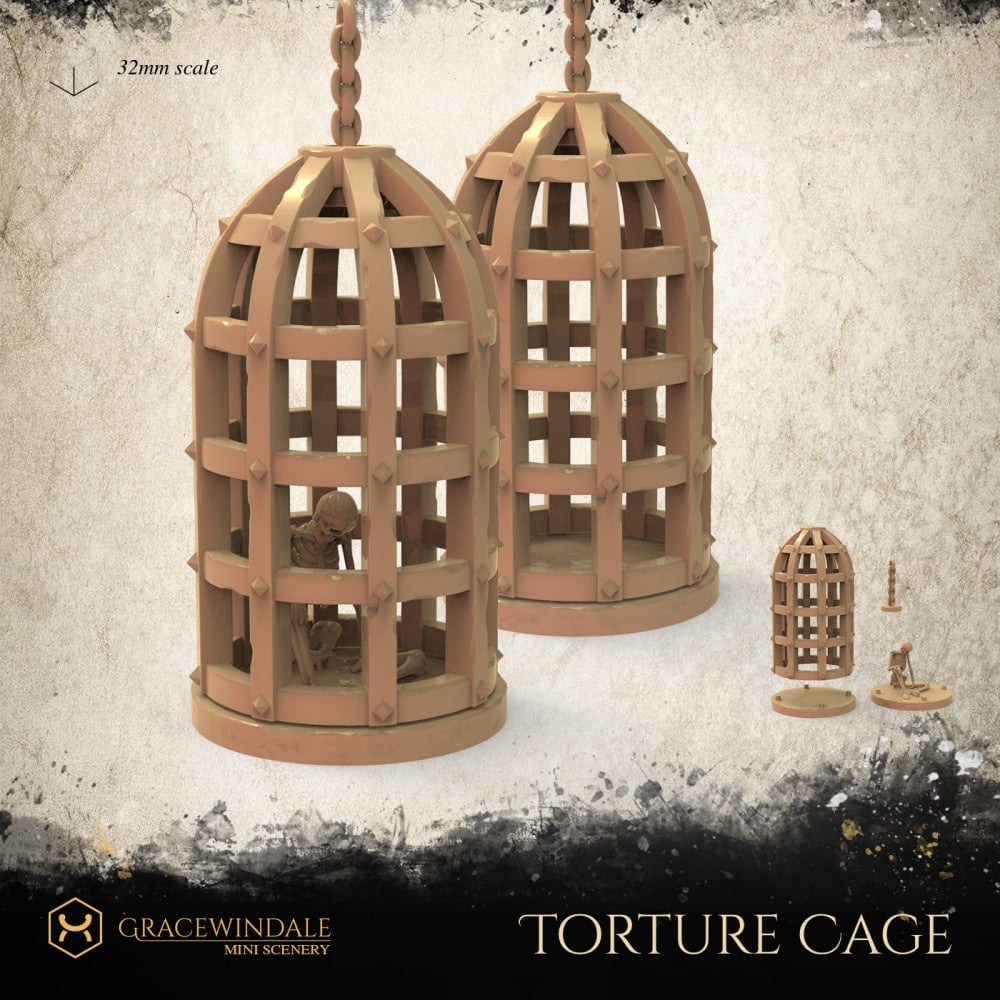 Torture cage by Gracewindale Mini Scenery - MiniHoarder